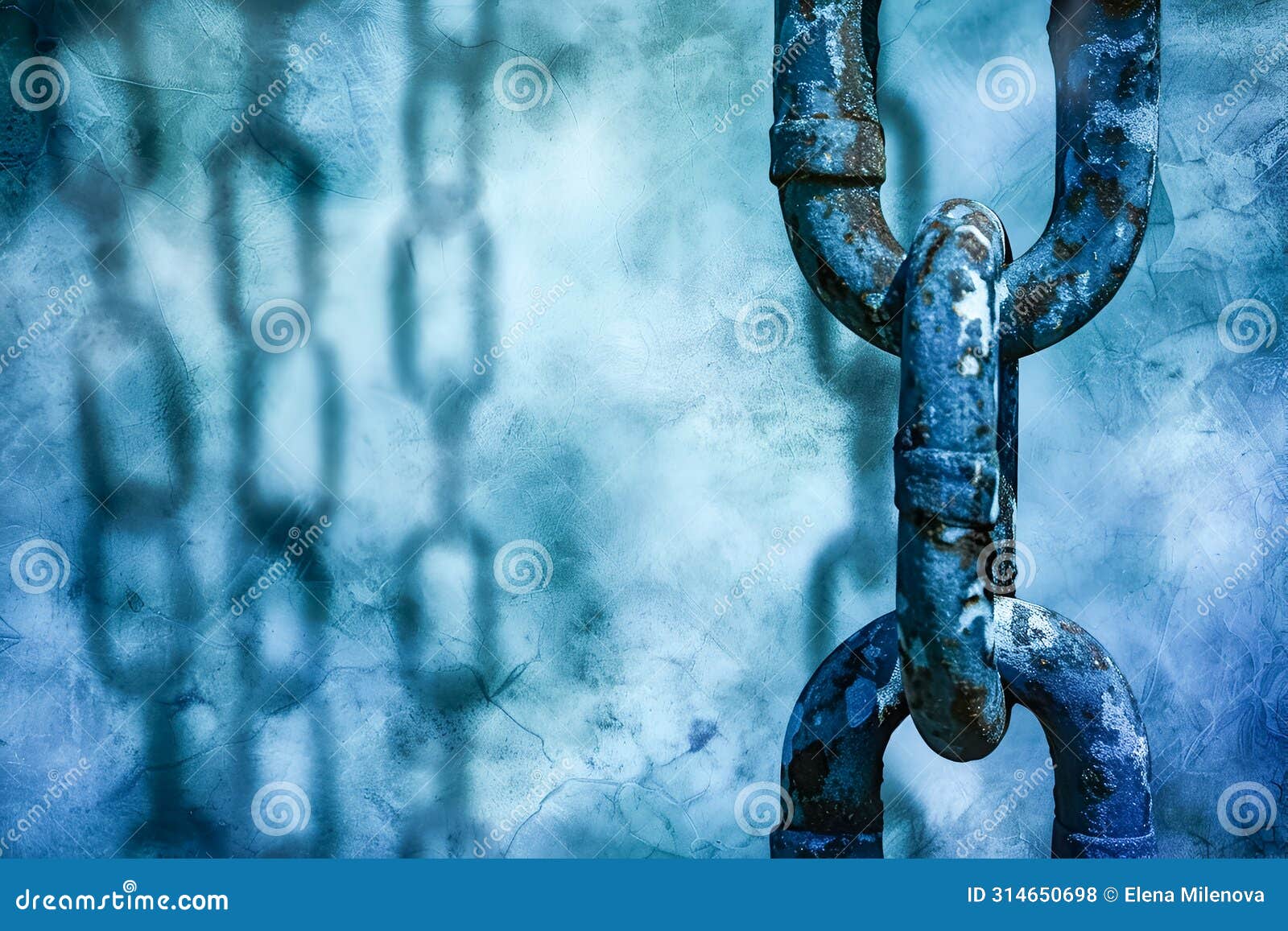 Rusty Iron Chain Representing Slavery Stock Photo - Image of equality ...