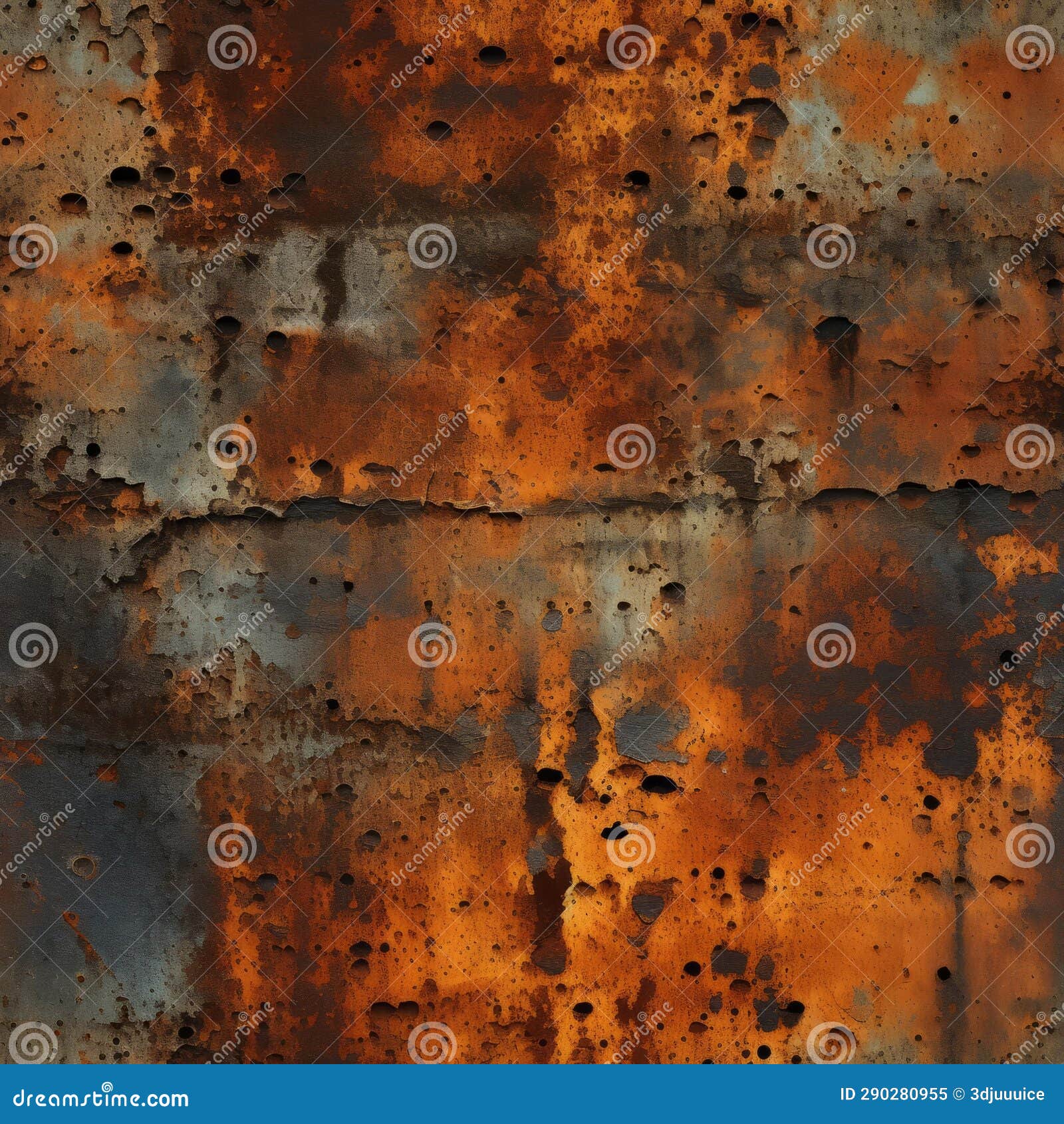 Rusty Iron Creative Abstract Photorealistic Texture. Stock Illustration ...