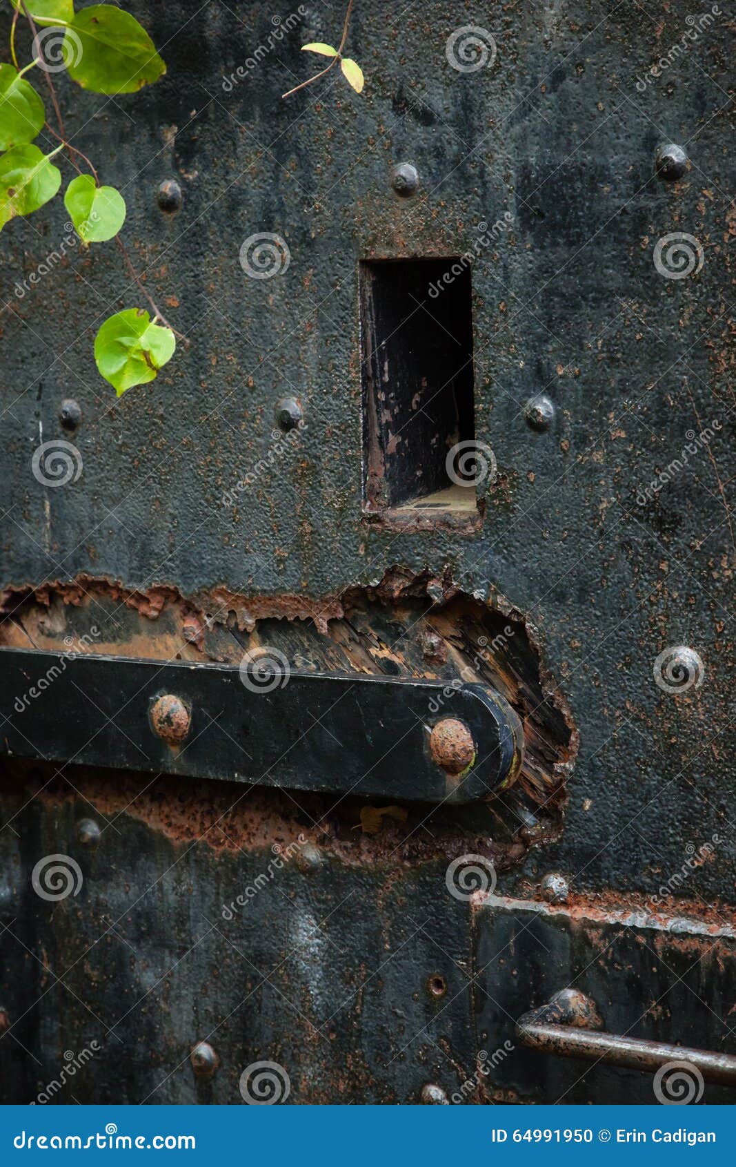Rusty Iron Door stock photo. Image of concrete, historic - 64991950