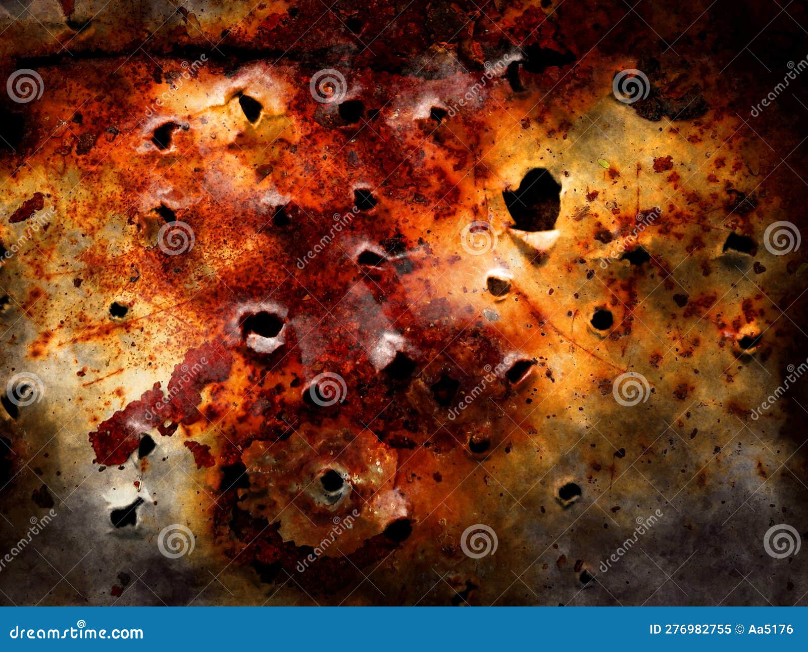 Rusty Iron. Fatal Oxidation of Metals. Rust Closeup. the Metal is ...