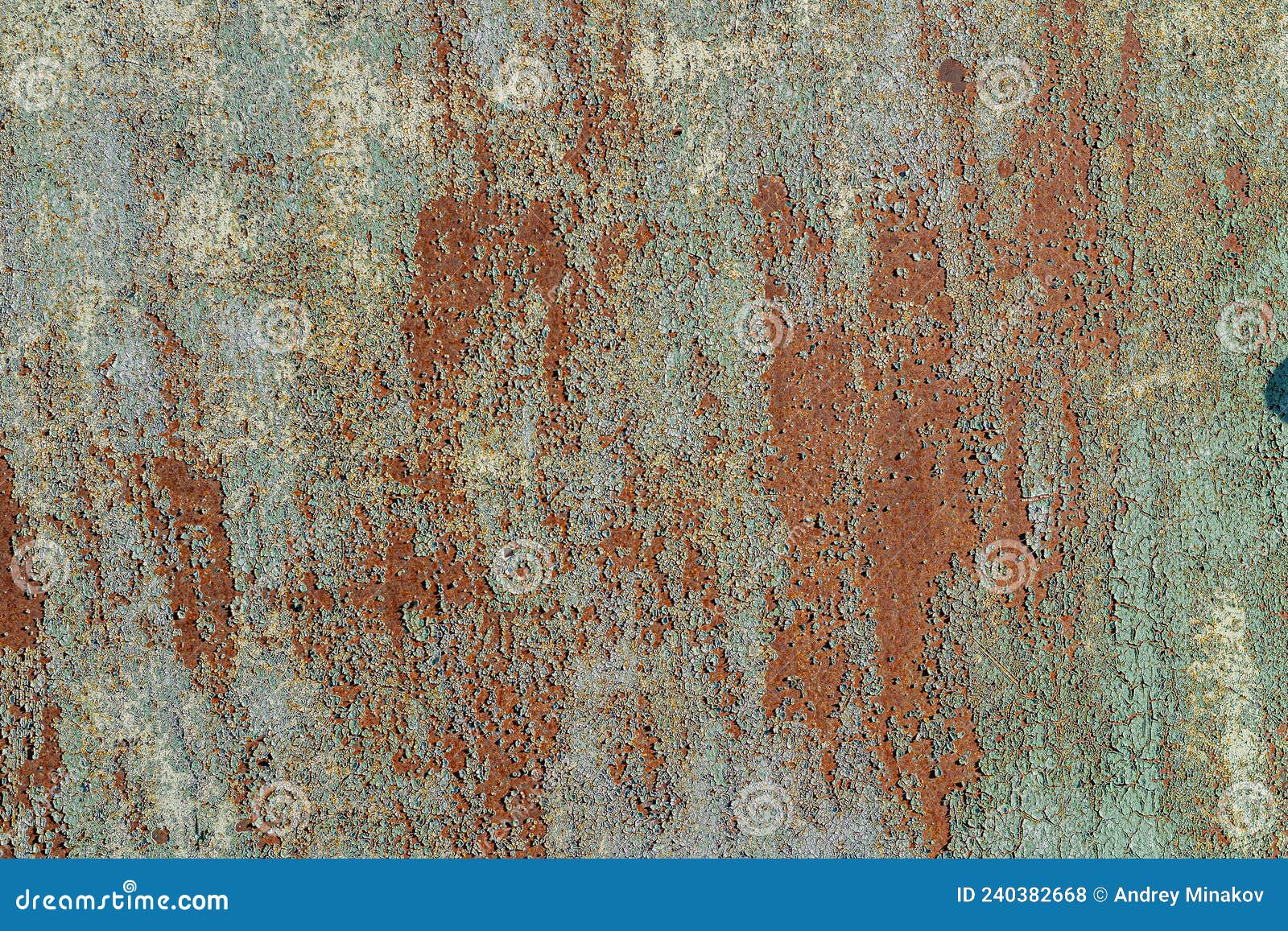 Rusty Iron Green Paint Texture Stock Photo - Image of detail, metallic ...