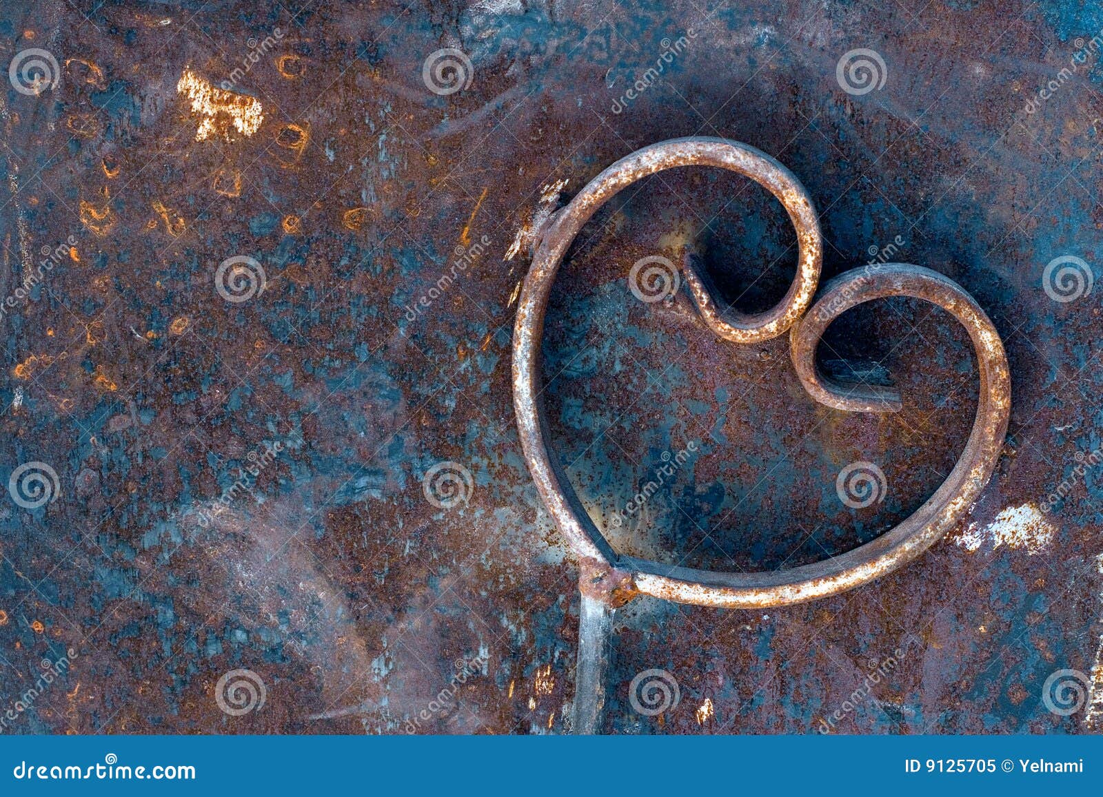 Rusty iron heart stock image. Image of heart, retro, metal - 9125705