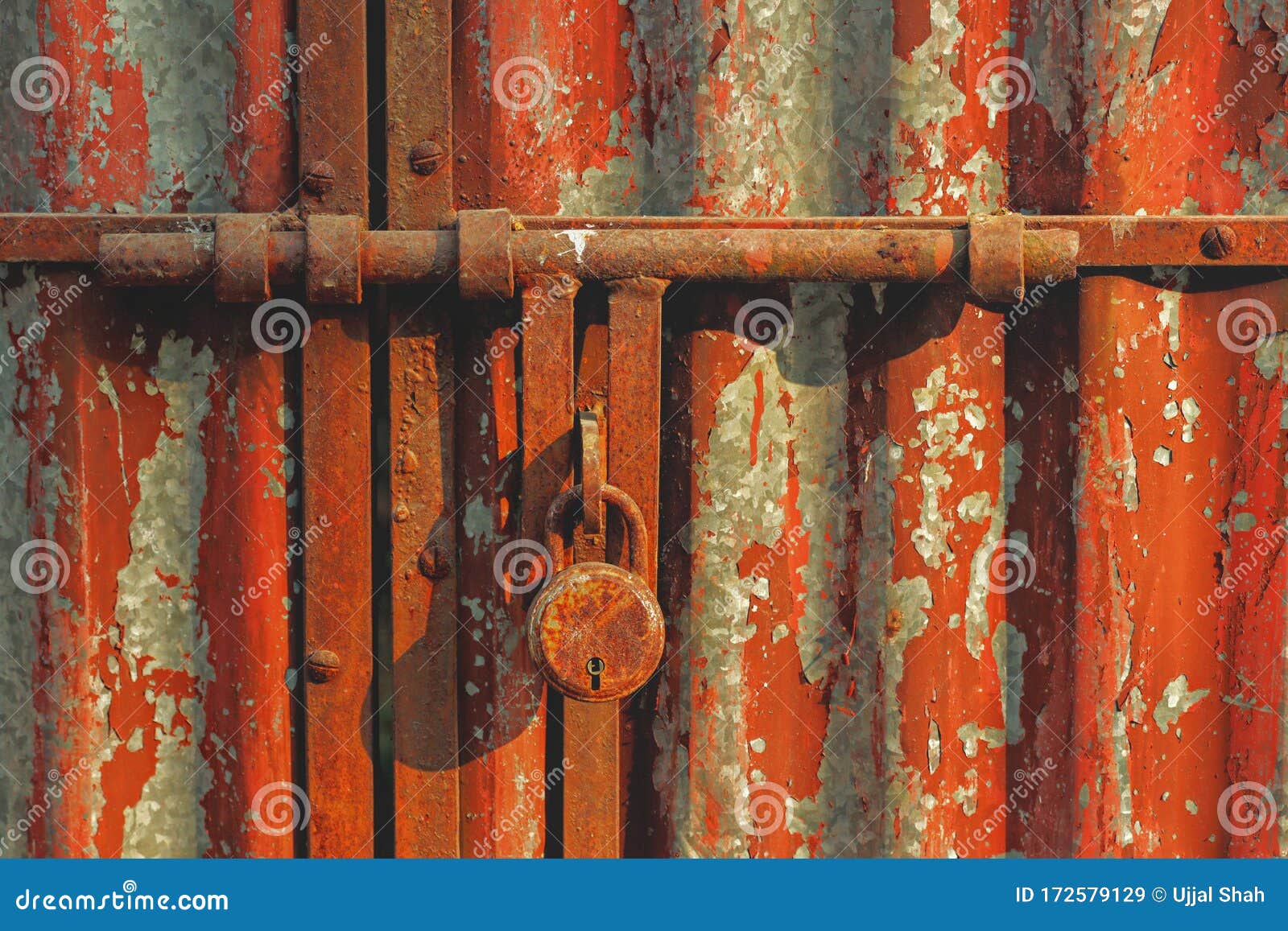 A rusty iron old gate stock image. Image of mobile, food - 172579129