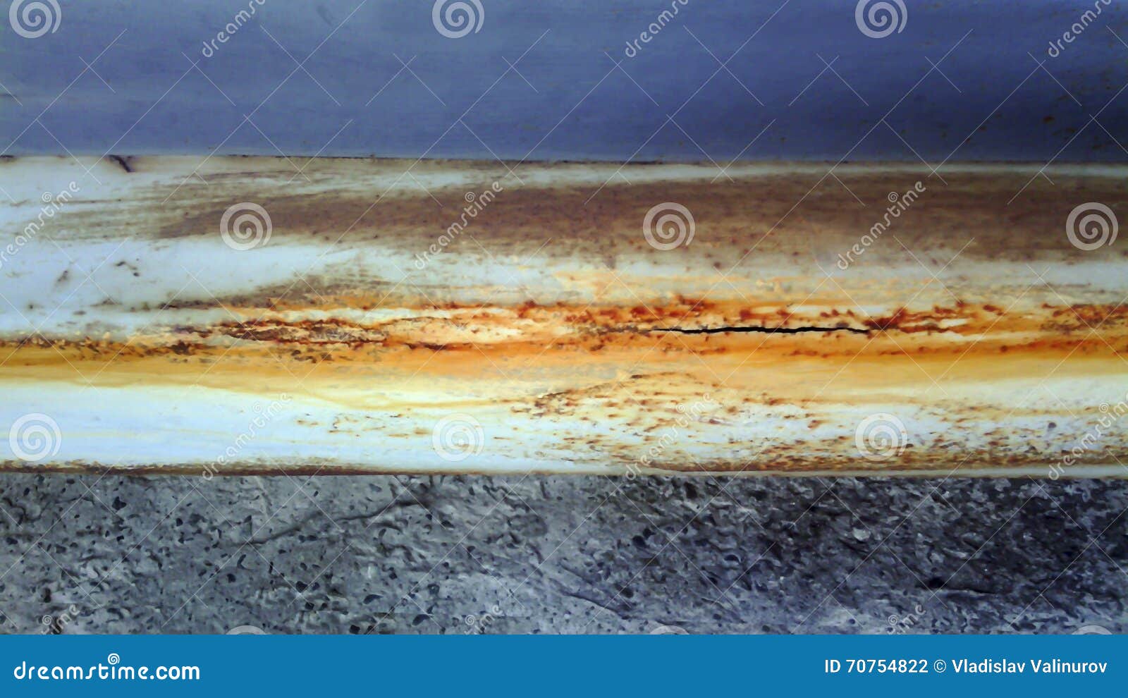 Rusty Iron Pipe with a Crack Stock Photo - Image of vintage, macro ...