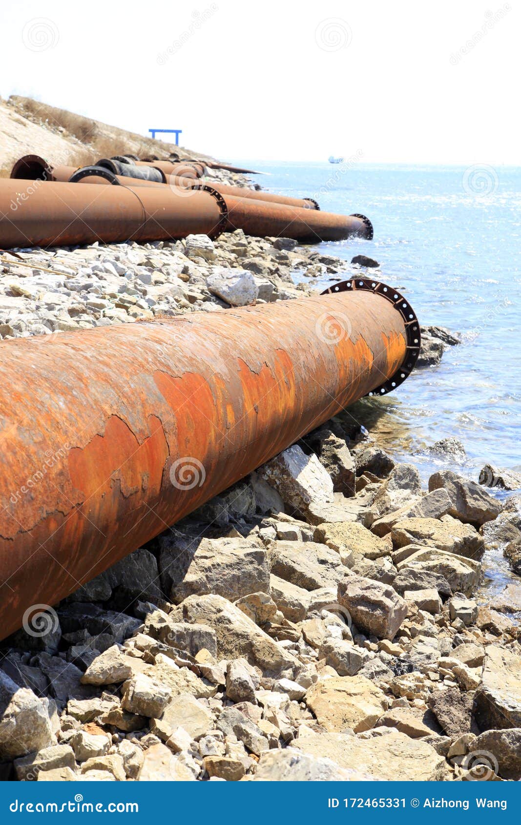 The rusty iron pipe stock image. Image of canalization - 172465331