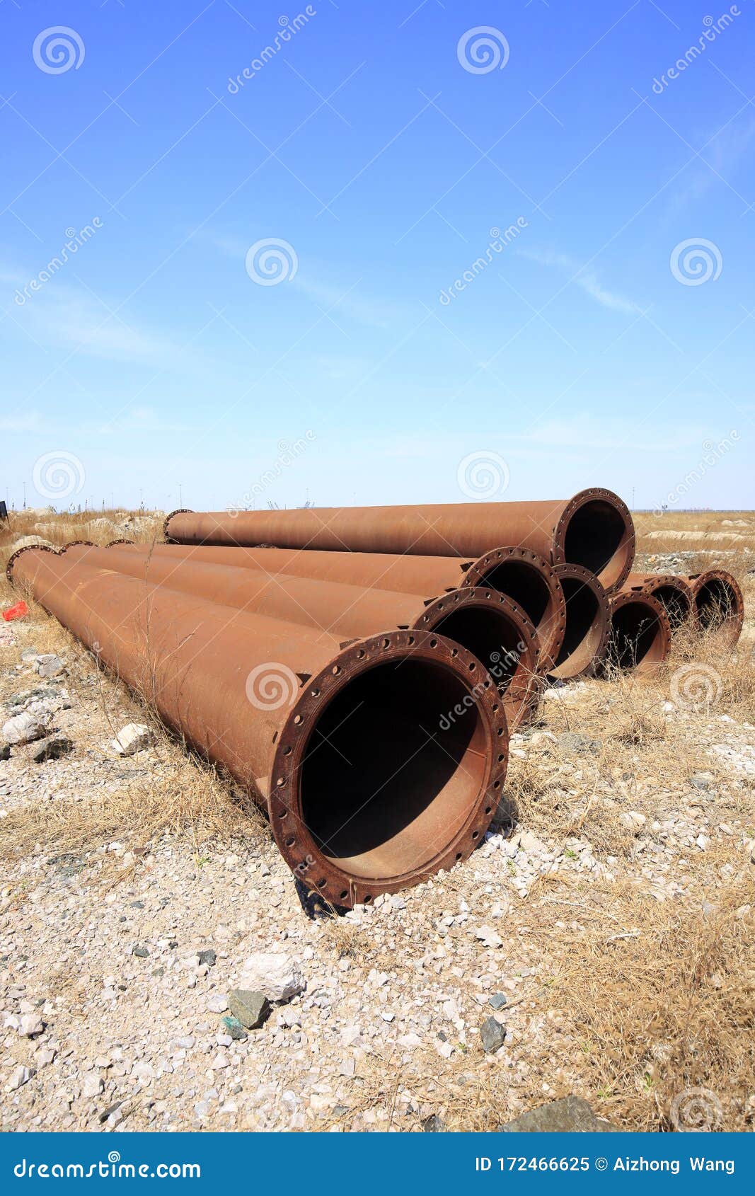 The rusty iron pipe stock image. Image of circular, industry - 172466625