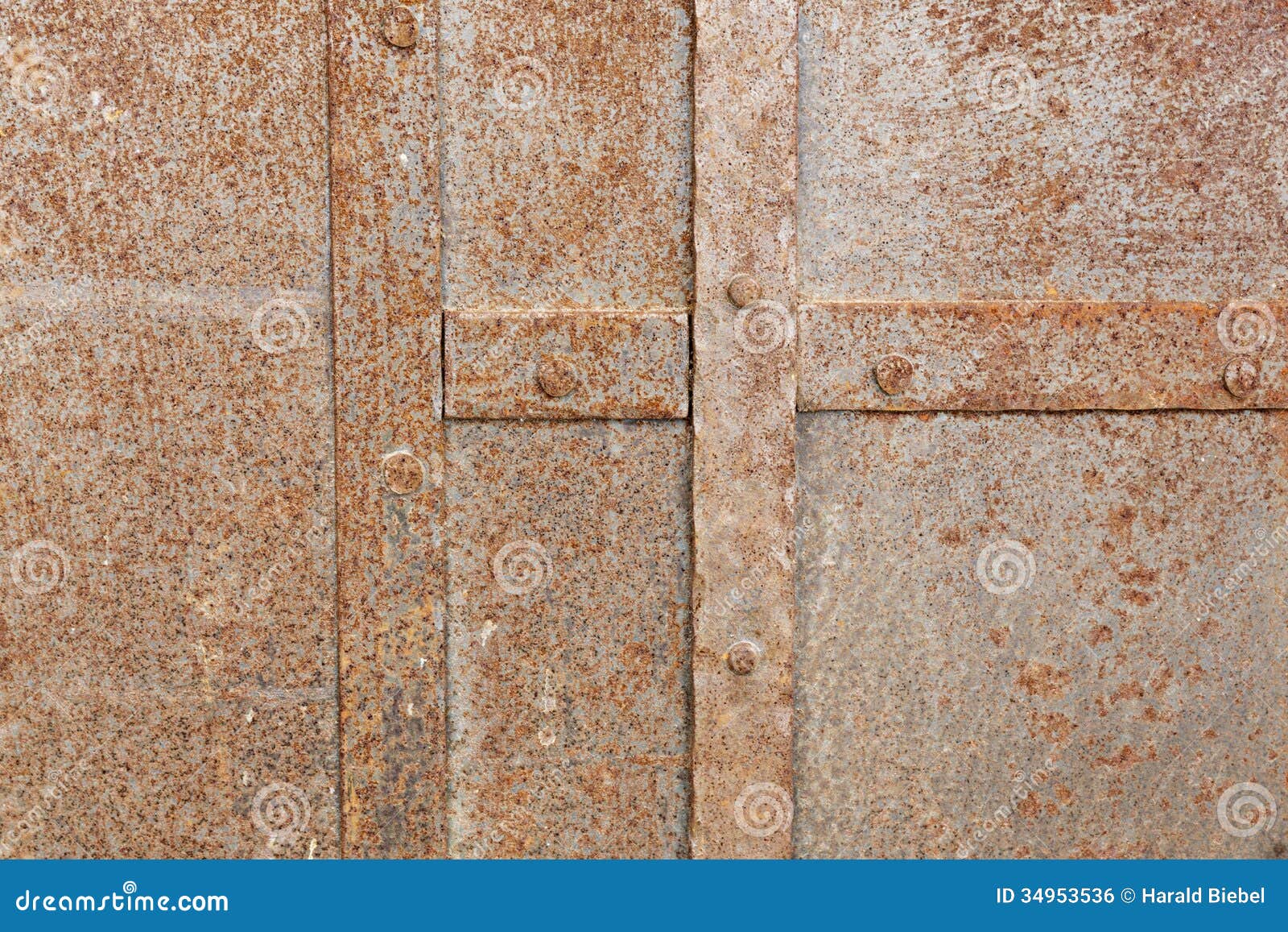 Rusty Iron Plate with Rosette Stock Photo - Image of corroded, plate ...