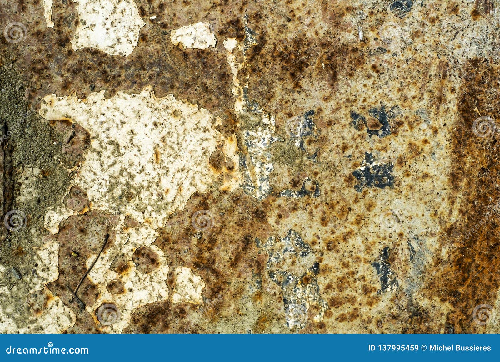 Rusted painted metal stock image. Image of material - 137995459