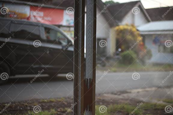 Rusty iron pole stock image. Image of rusty, pole, side - 310617385
