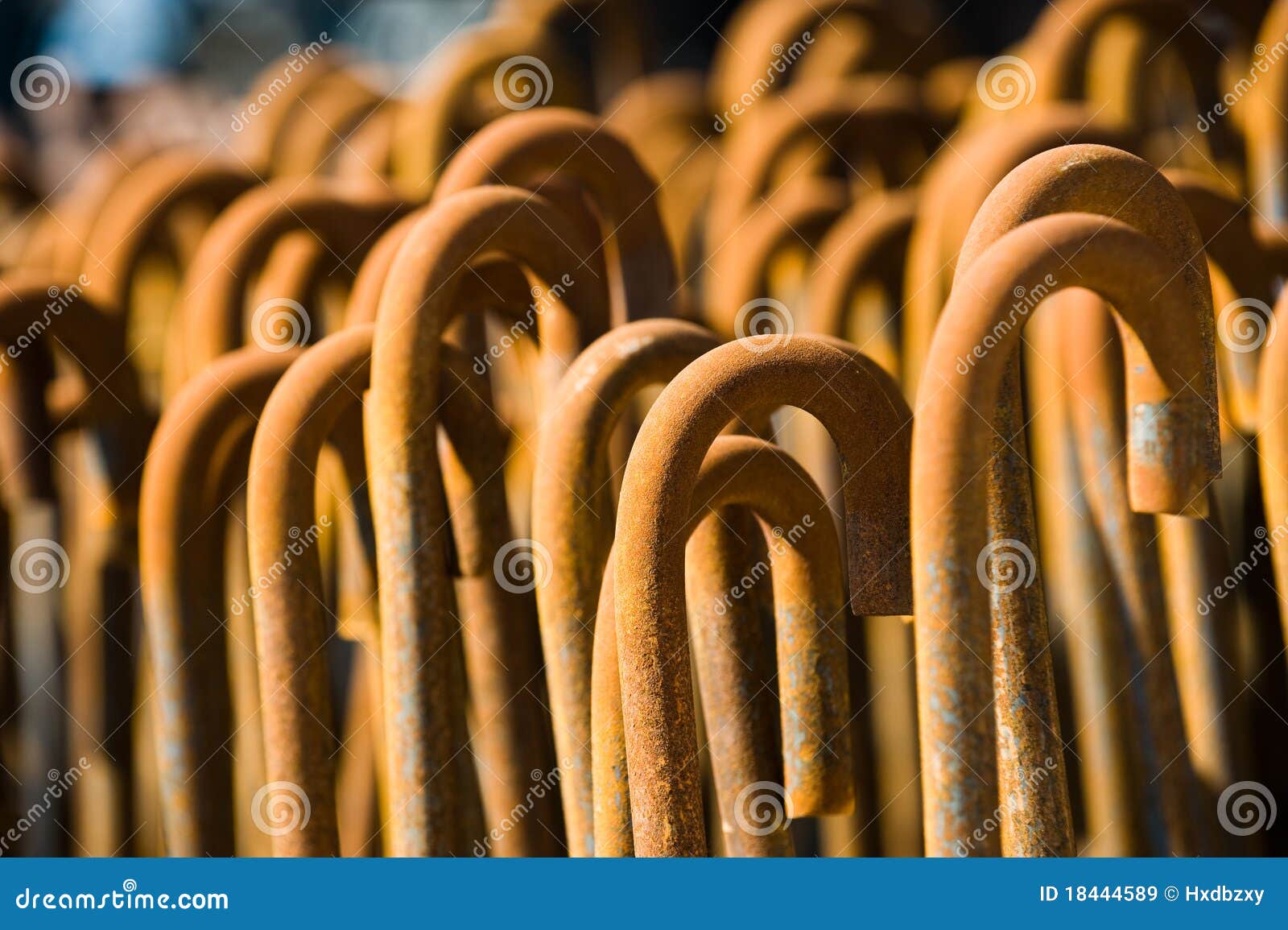 Rusty iron rods stock image. Image of ferro, cementing - 18444589