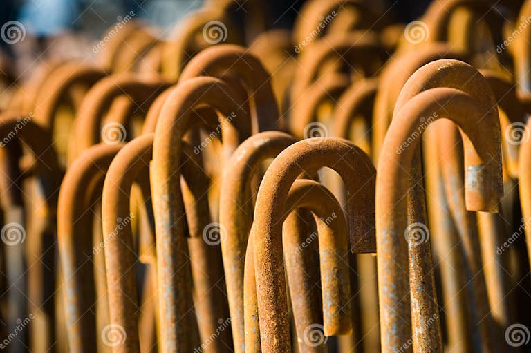 Rusty iron rods stock image. Image of ferro, cementing - 18444589