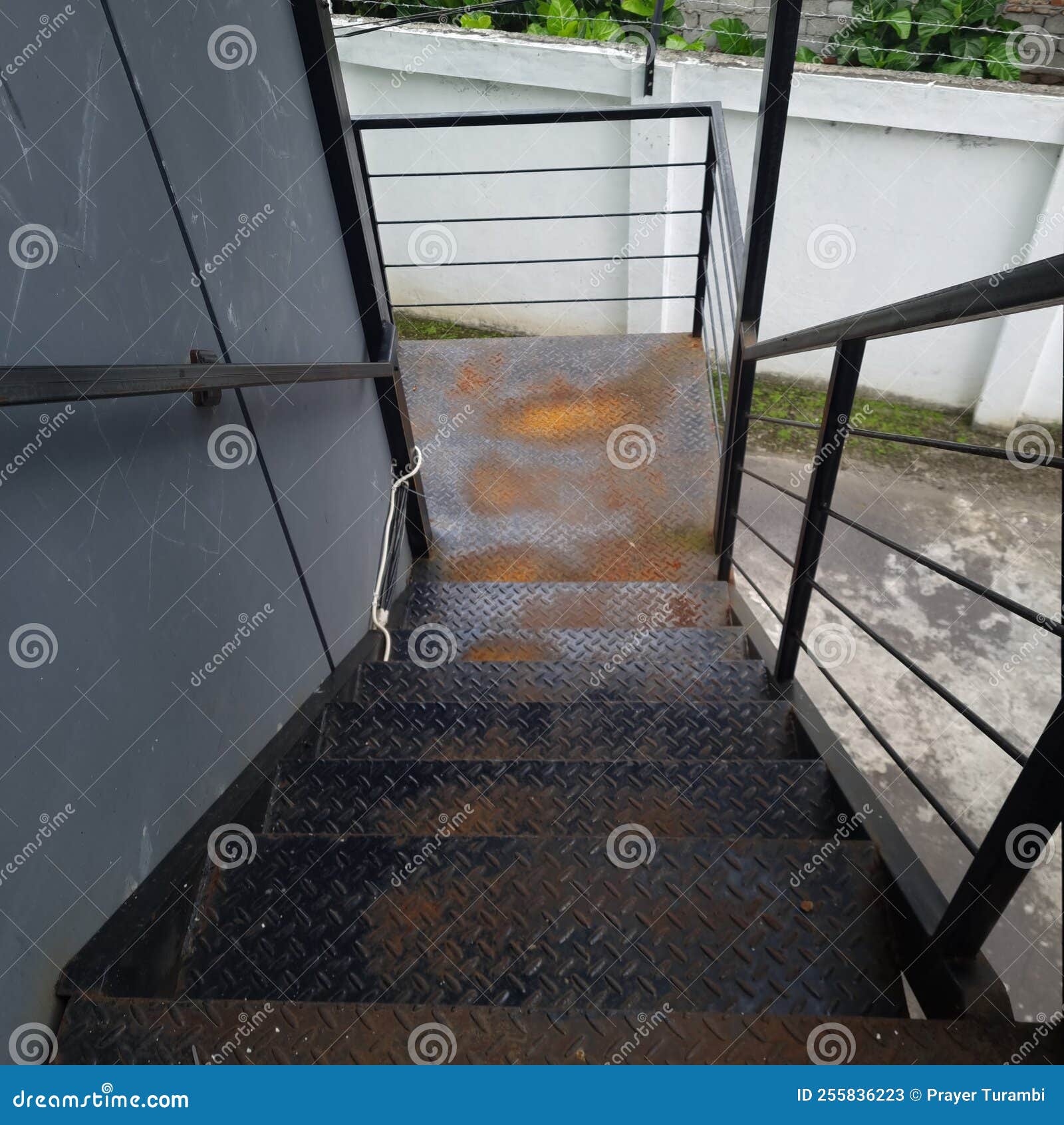 Rusty Iron Stairs in the Office Stock Image - Image of stairs, rusty ...