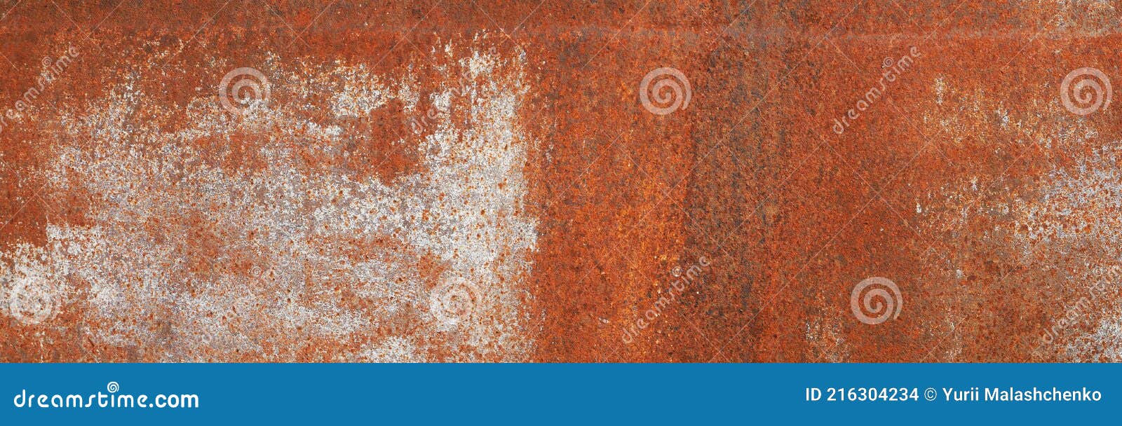 Rusty Iron Surface Texture in White Paint. Stock Photo - Image of ...