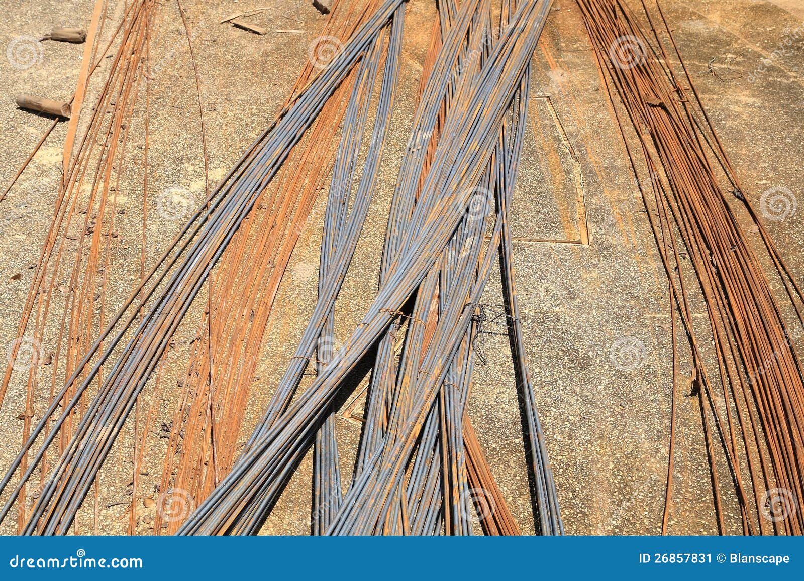 Rusty Iron Wire for Construction Stock Image - Image of linkage, object ...