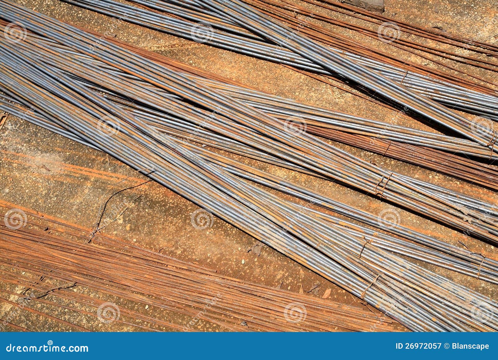 Rusty Iron Wire for Construction Stock Image - Image of linkage, object ...