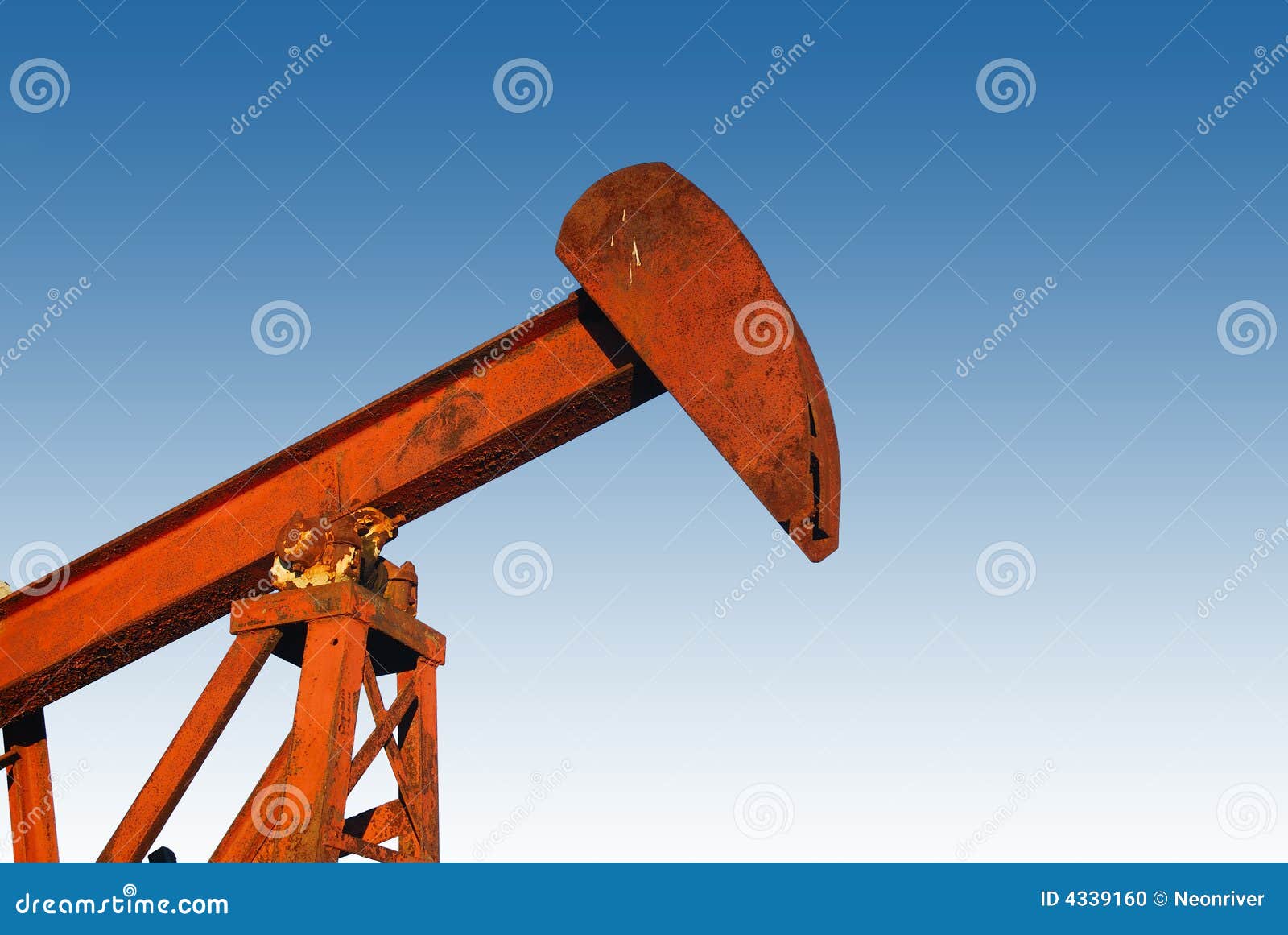 Red Rusty Jack Stand On A Table With Another Used Engine Part In A ...