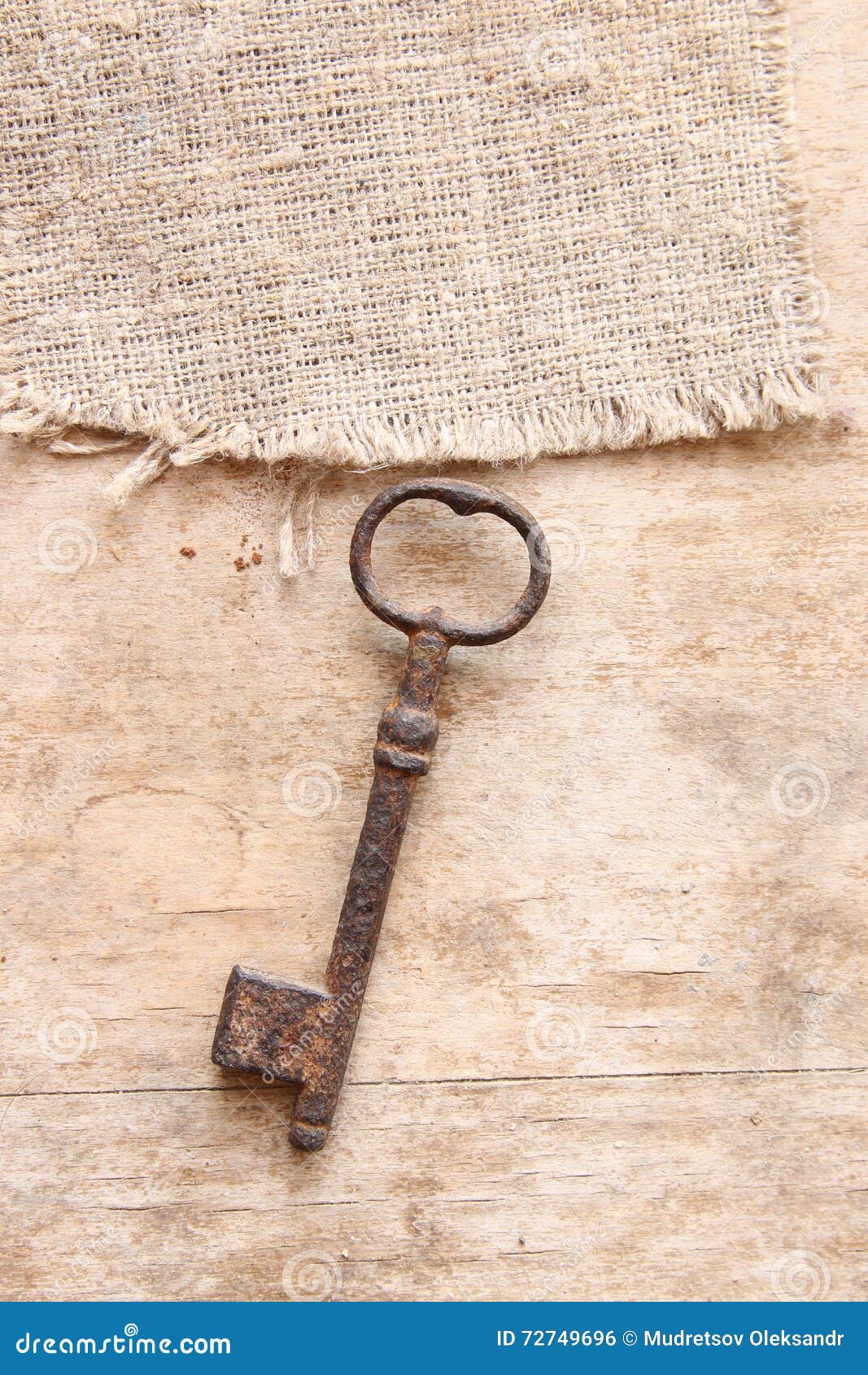 Rusty Key on the Wooden Table Stock Photo - Image of rusty, rusted ...