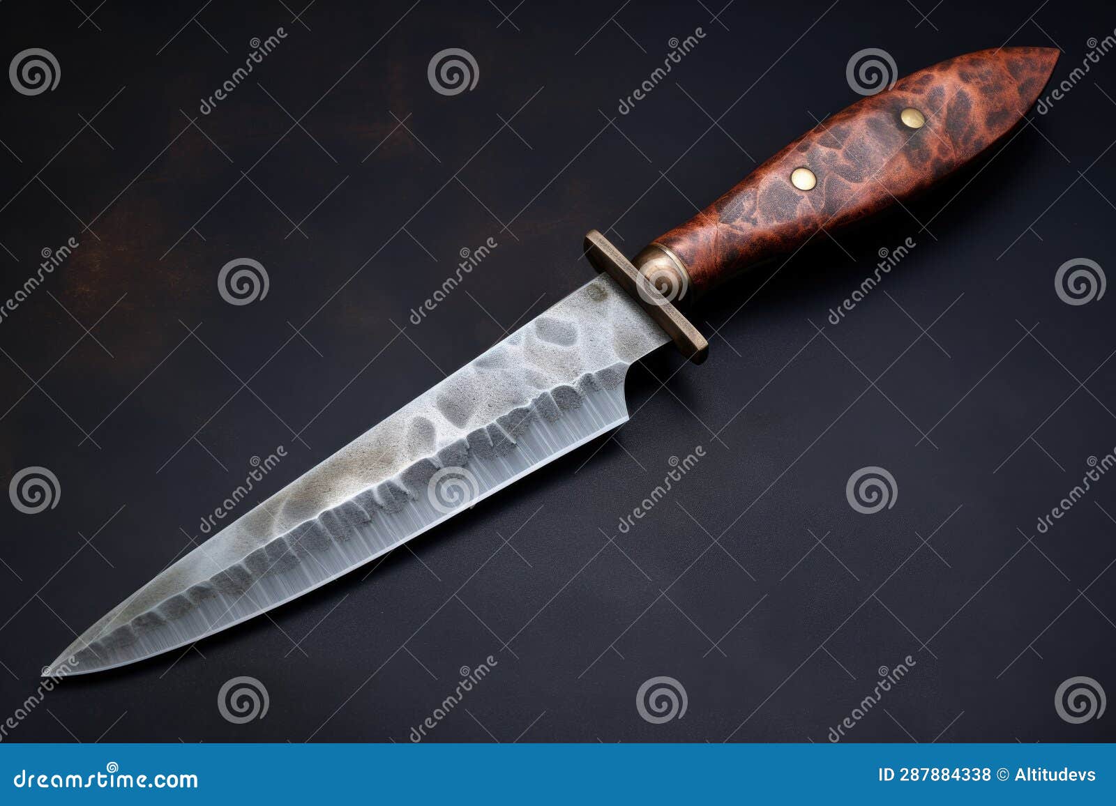 Rusty Knife Restored with Sharpening Tools Stock Photo - Image of ...
