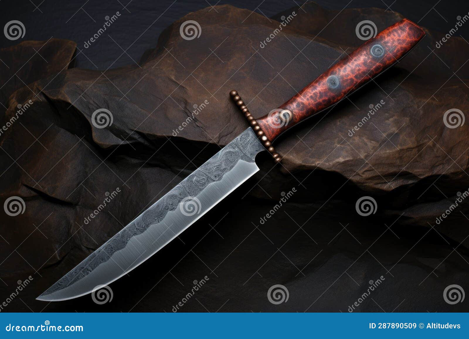Rusty Knife Restored with Sharpening Tools Stock Image - Image of ...