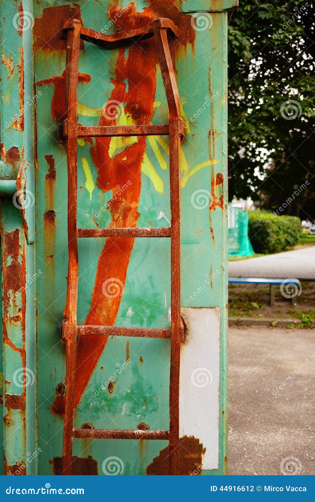 Rusty ladder stock photo. Image of door, container, ladder - 44916612