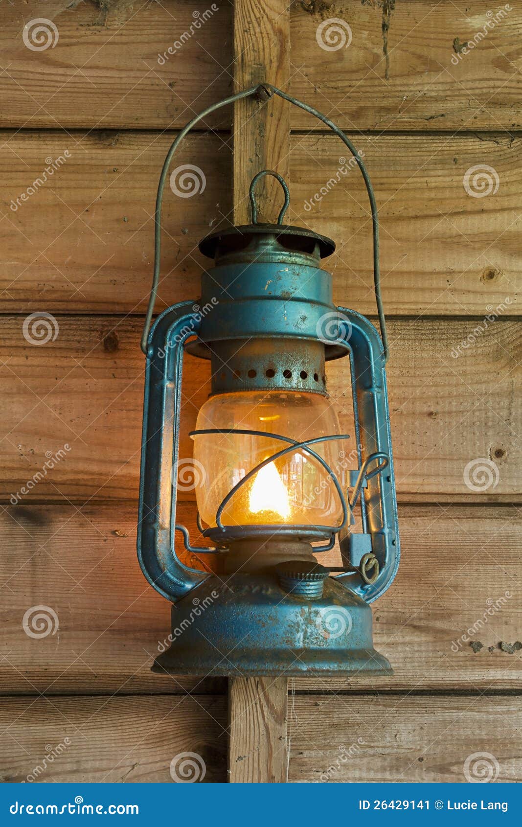 Rusty Lantern Hanging in a Shed Stock Image - Image of glow, antique ...