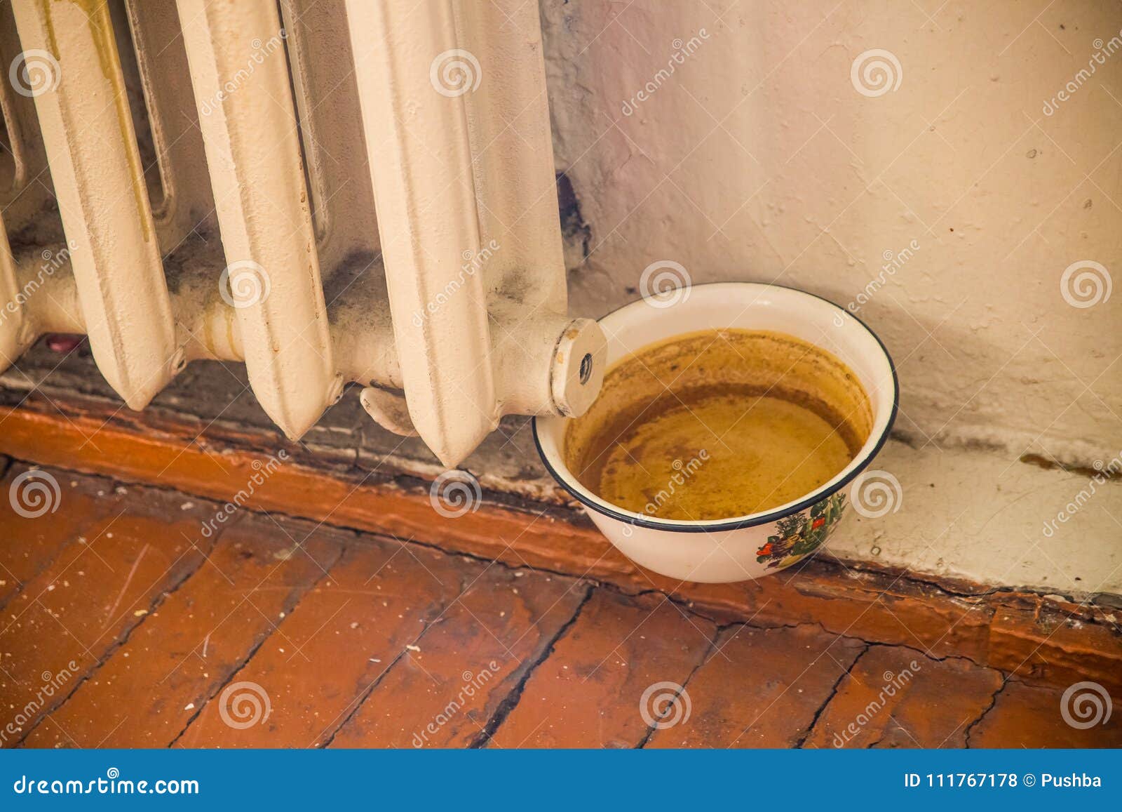 A Rusty Leaking Battery in an Old Flat Stock Photo - Image of broken ...
