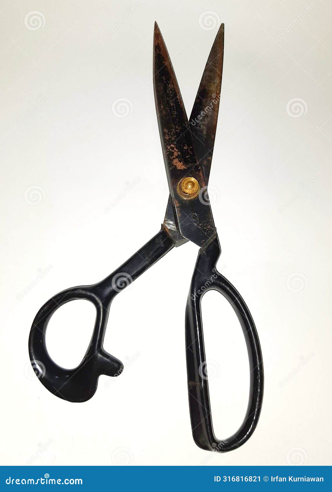 The Rusty Legendary Scissors are Still Sharp Stock Image - Image of ...
