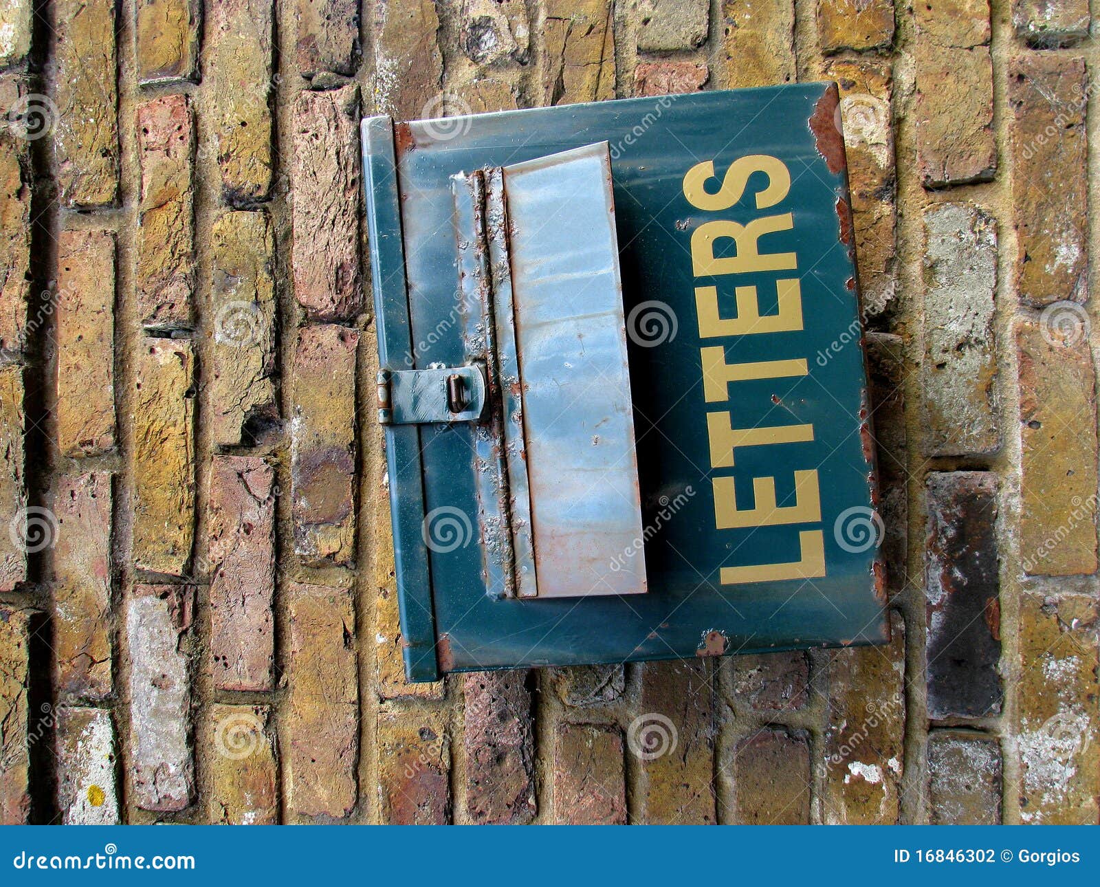 Rusty letterbox vertical stock photo. Image of office - 16846302