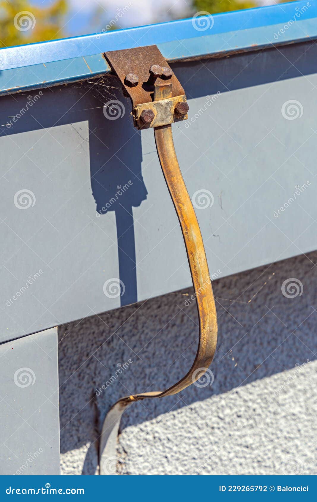 Rusty Lightning Rod stock photo. Image of serbia, exterior - 229265792