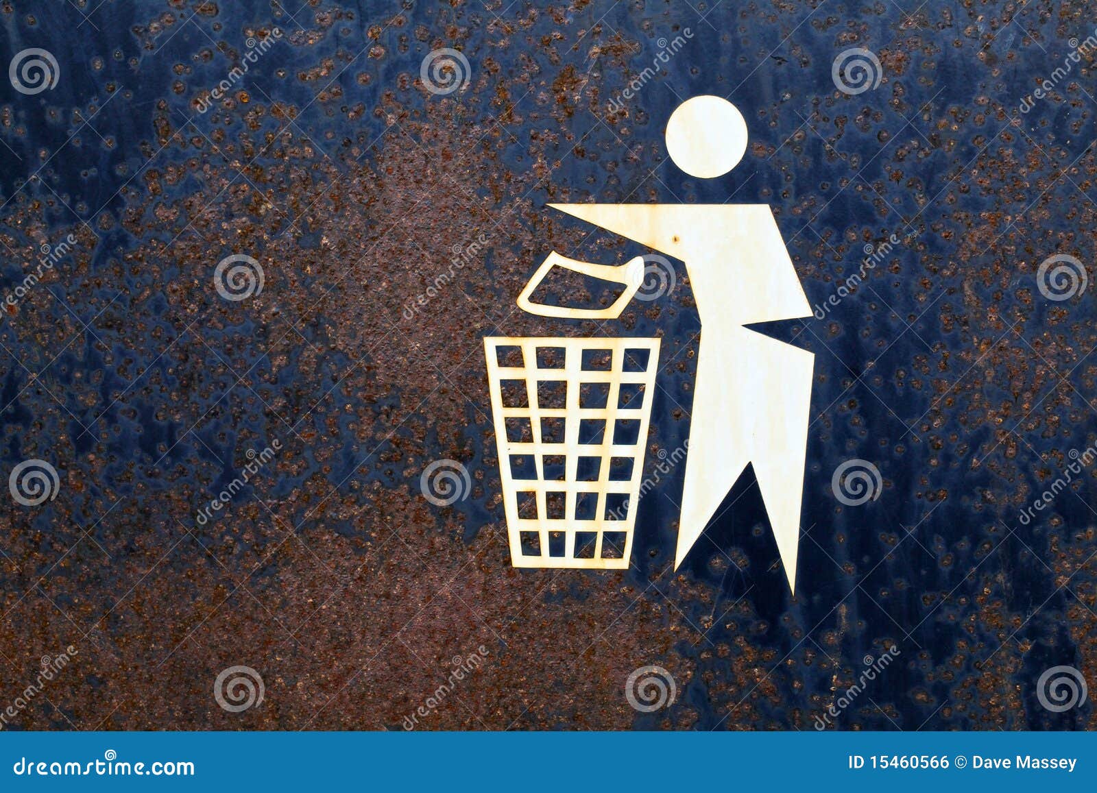 Rusty Litter Bin stock photo. Image of stain, metal, abstract - 15460566