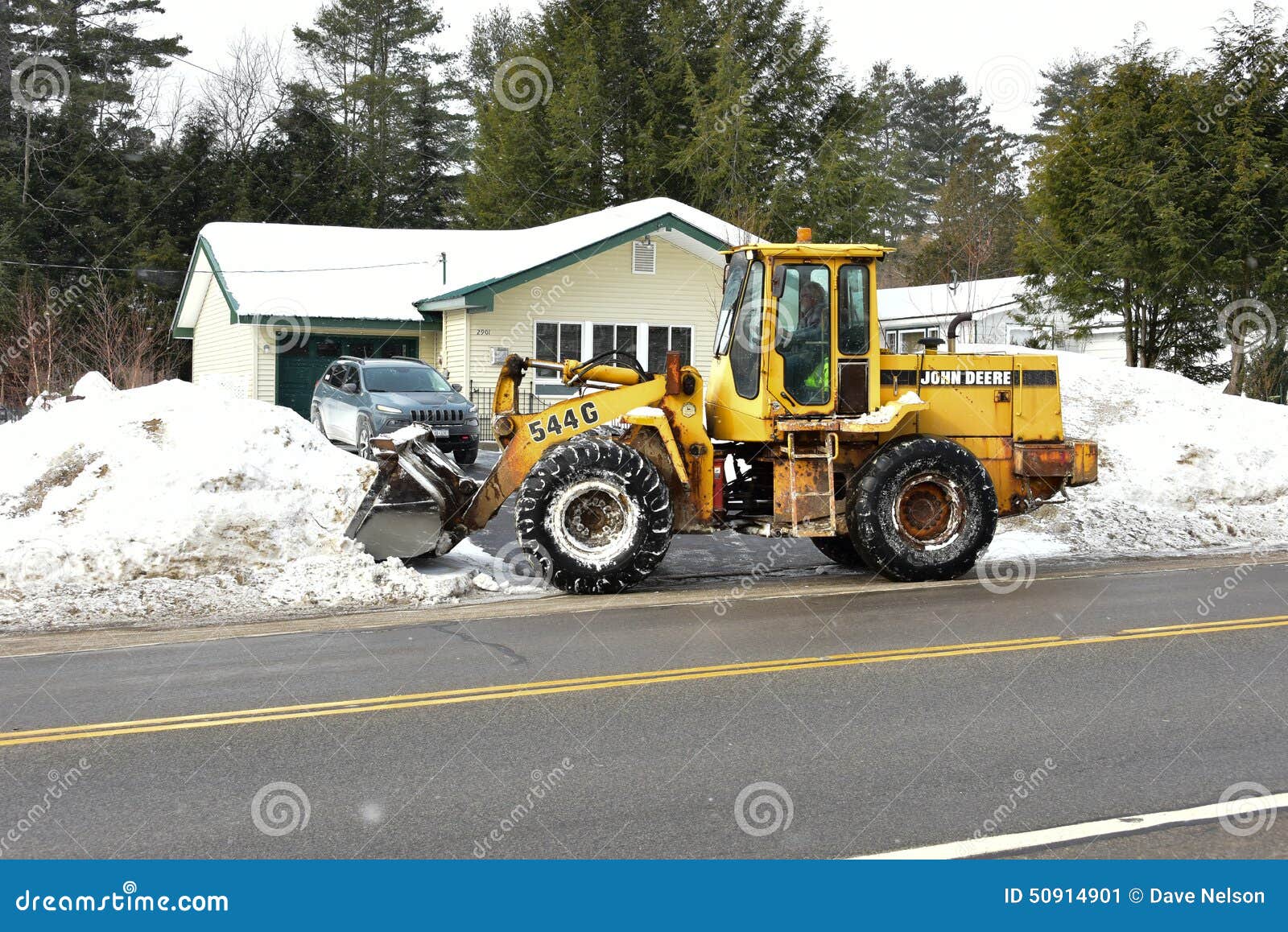 Snow removal editorial photo. Image of working, loader - 50914901