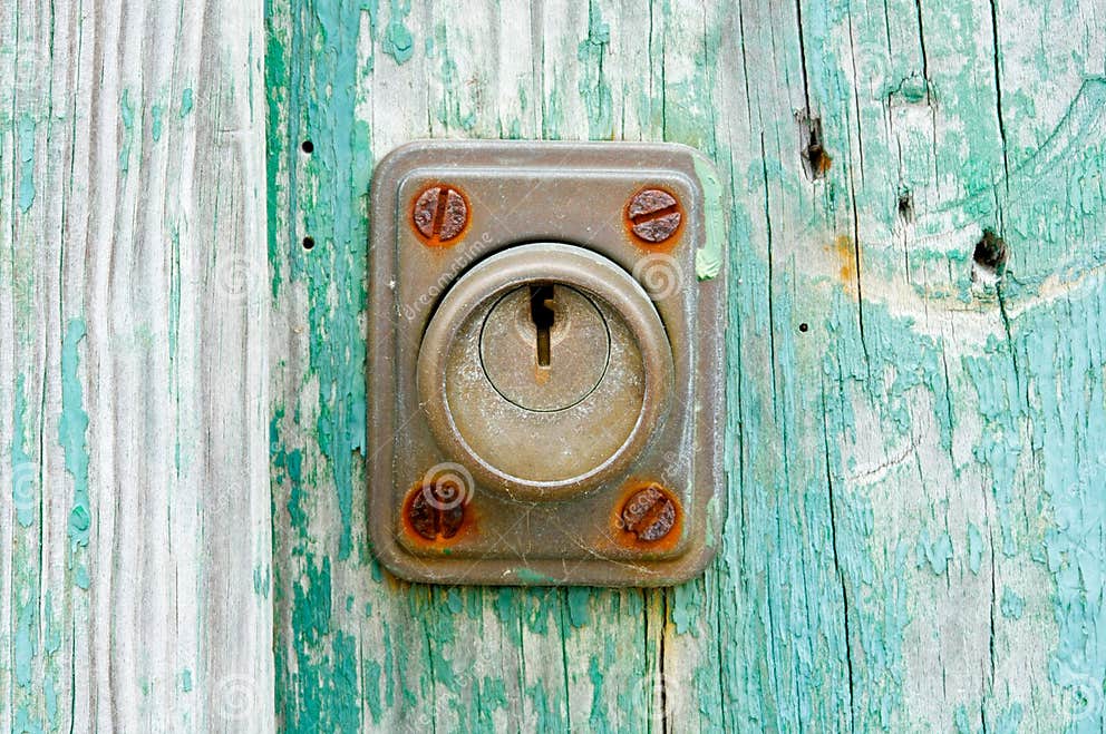 Rusty lock stock photo. Image of house, dirty, closeup - 11562450