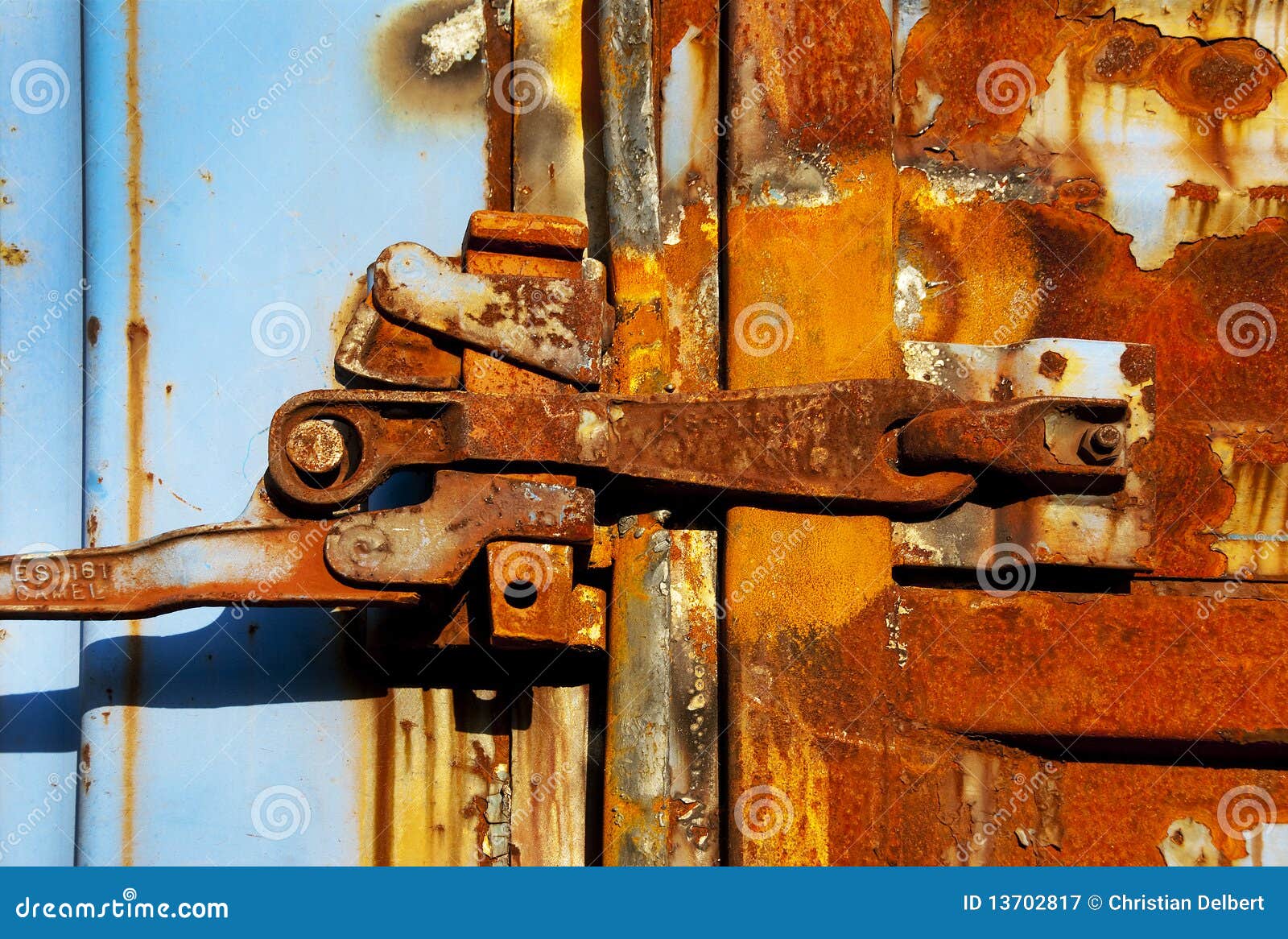 Rusty lock stock image. Image of textured, colorful, vintage - 13702817