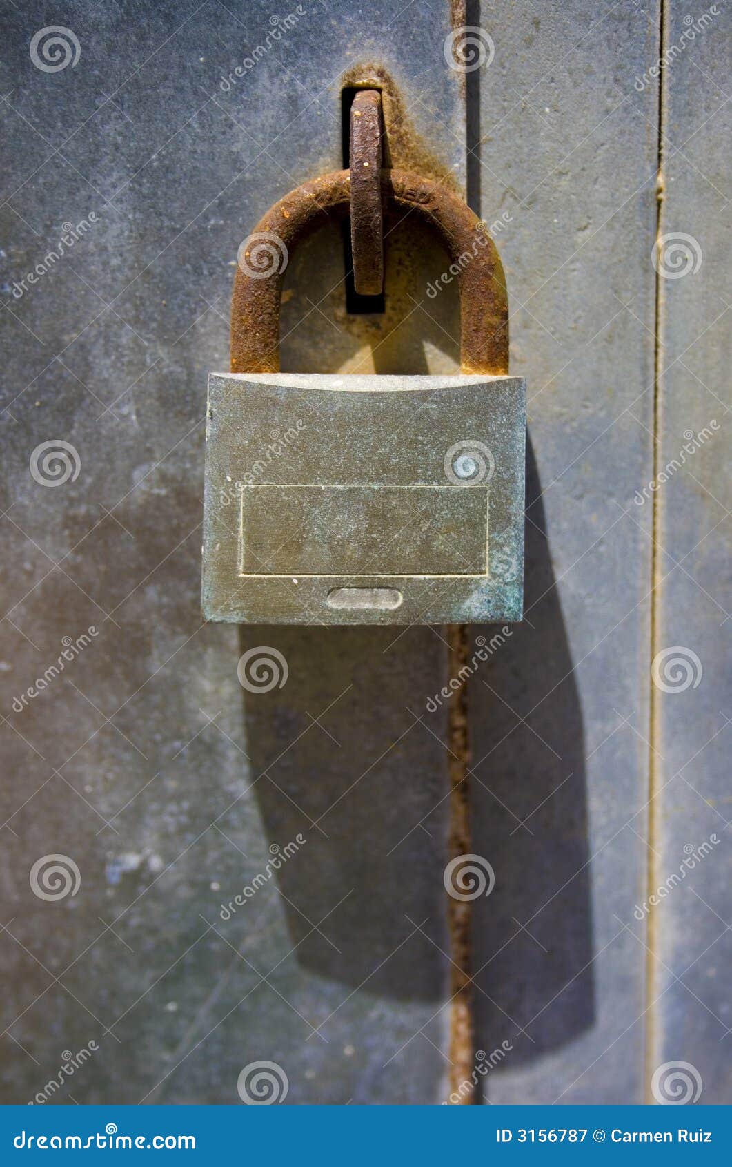 Rusty lock stock image. Image of hanging, house, metal - 3156787