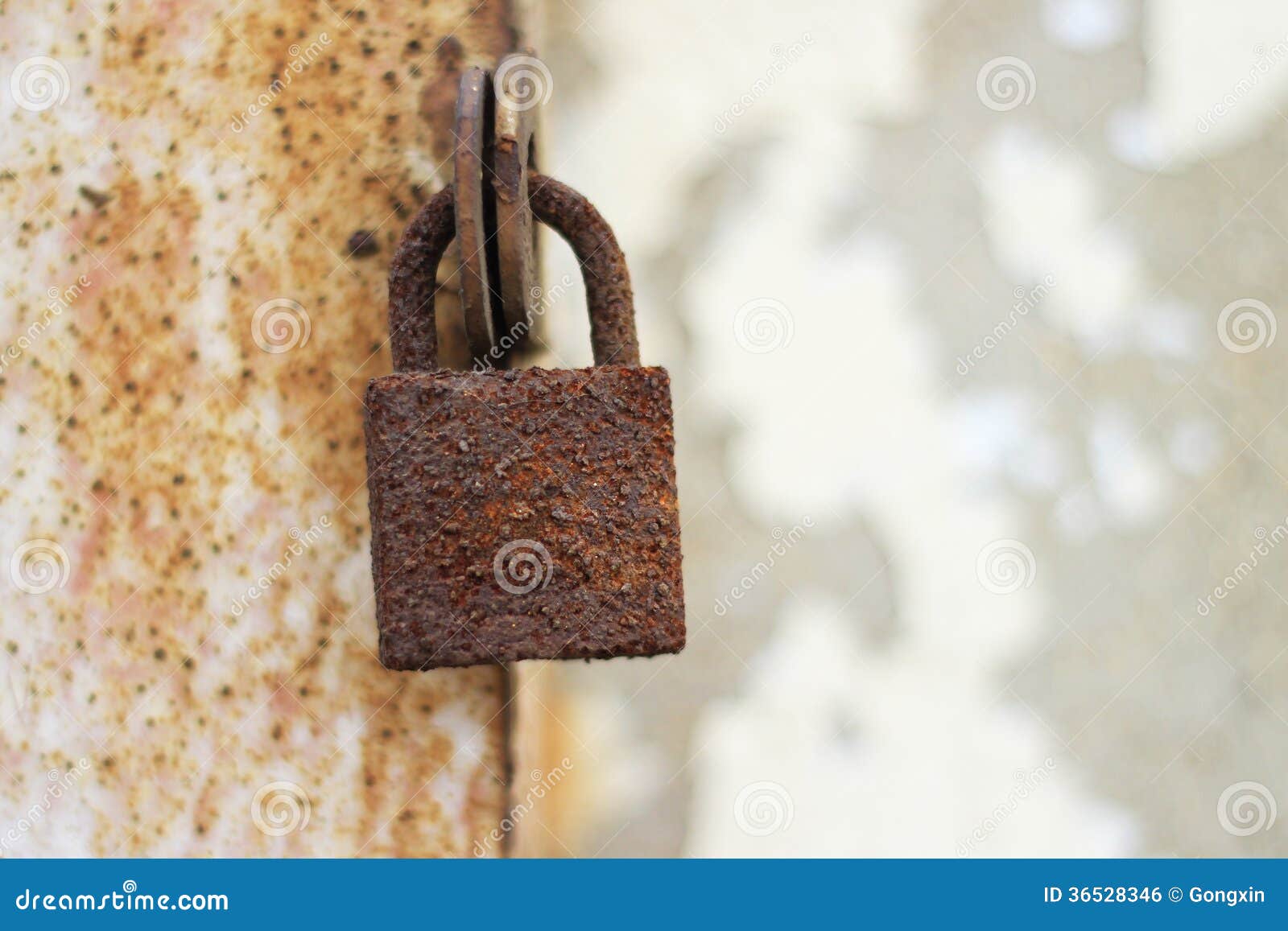Rusty lock stock photo. Image of control, insurance, metaphor - 36528346
