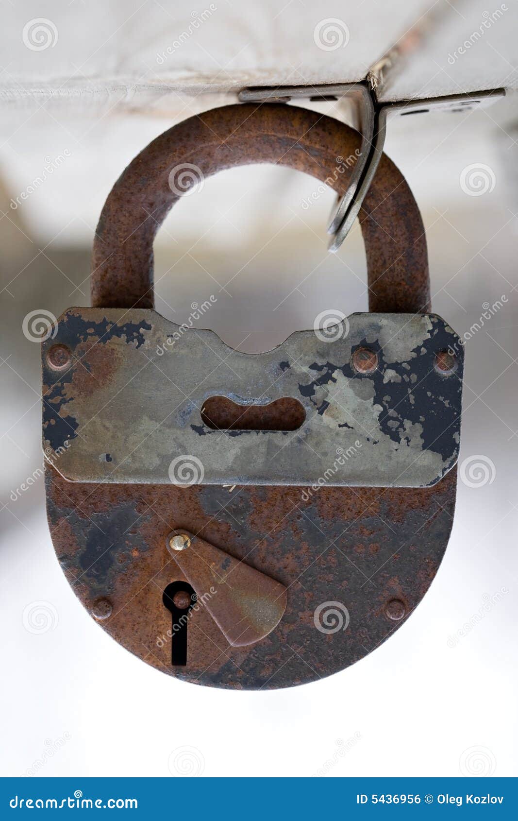 Rusty lock stock photo. Image of protection, padlock, lock - 5436956