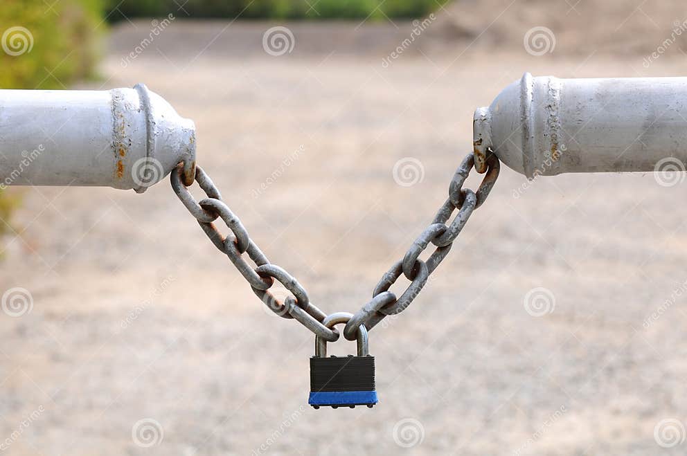 Rusty Lock and Chain stock photo. Image of locked, padlock - 16779712