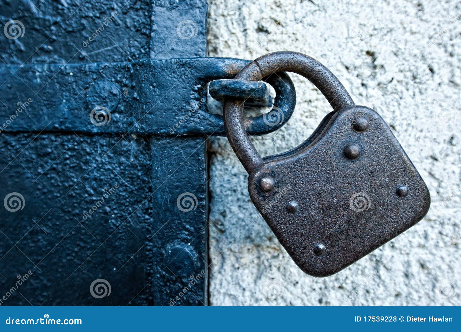 Rusty Lock on Iron Door stock photo. Image of detail - 17539228
