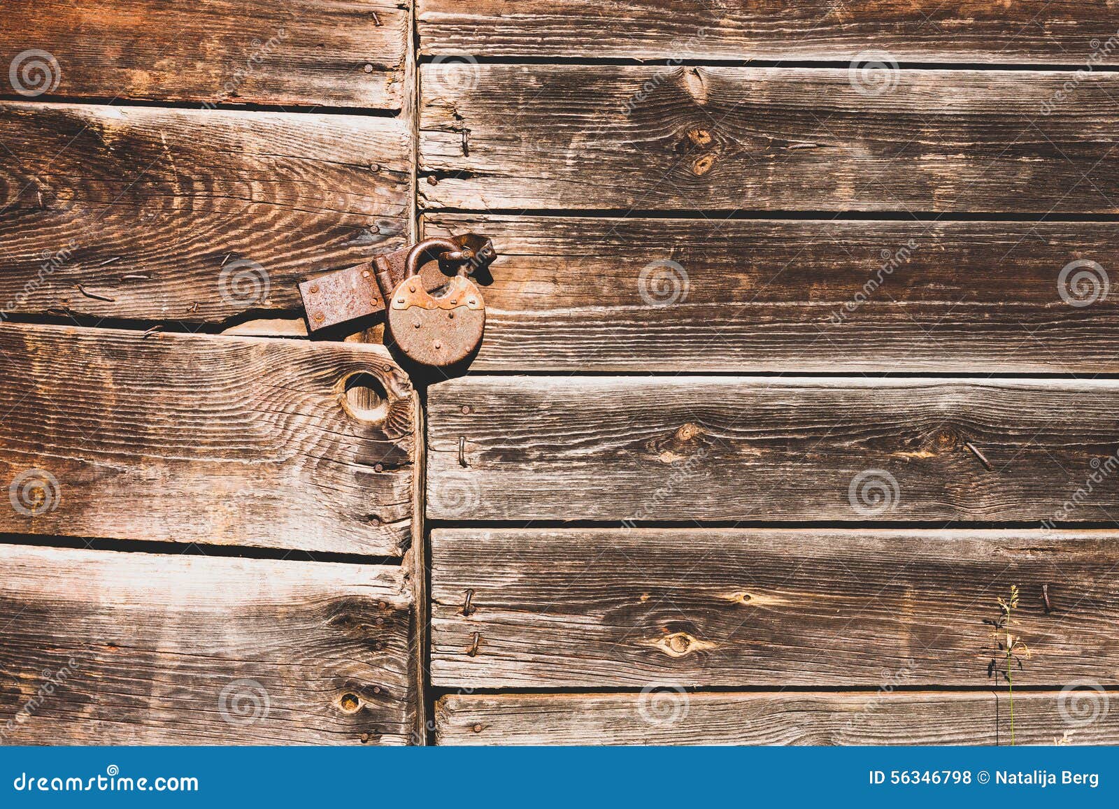 Rusty lock on an old door stock photo. Image of building - 56346798