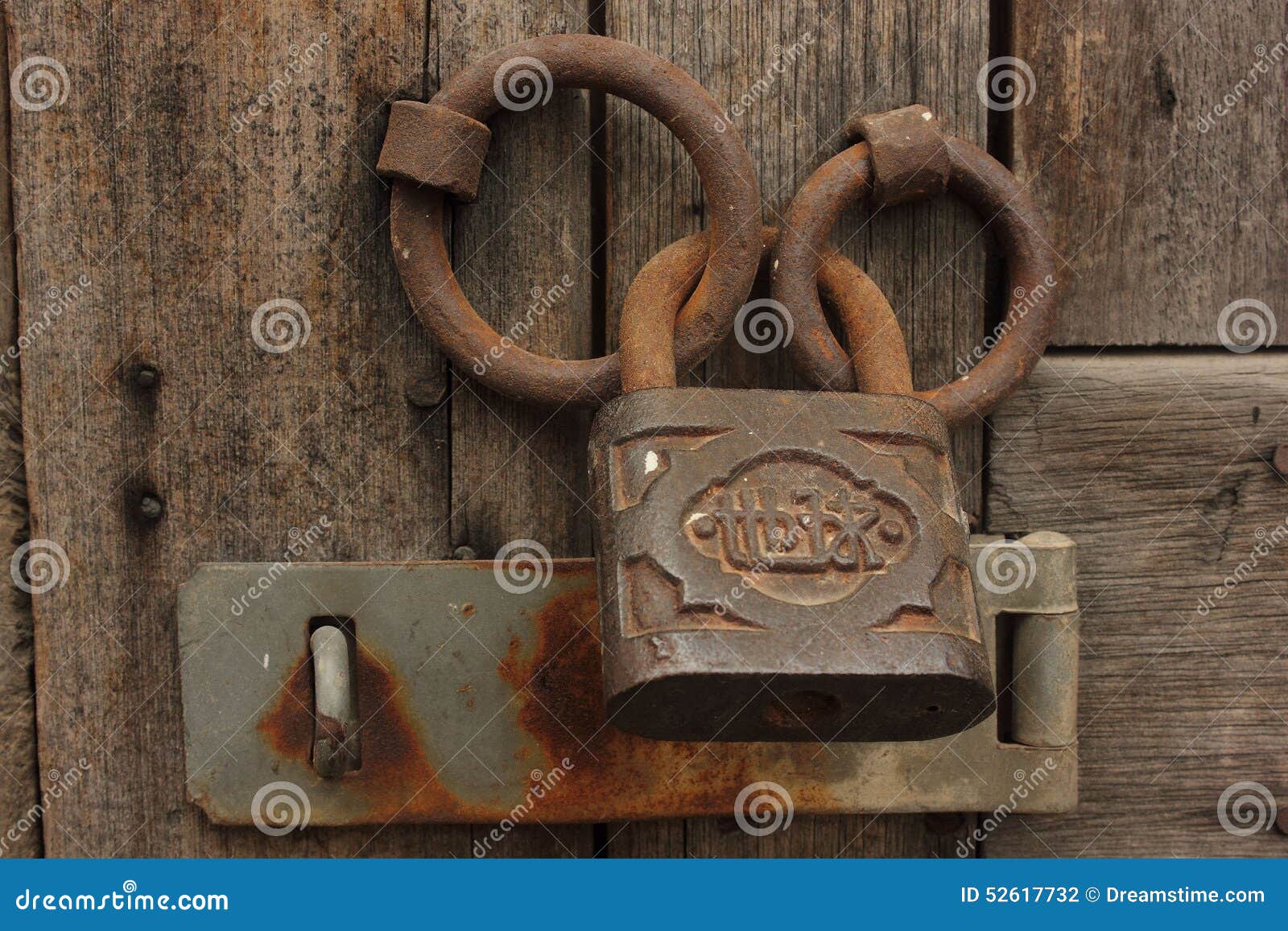 Rusty Lock stock photo. Image of rustic, rusty, padlock - 52617732