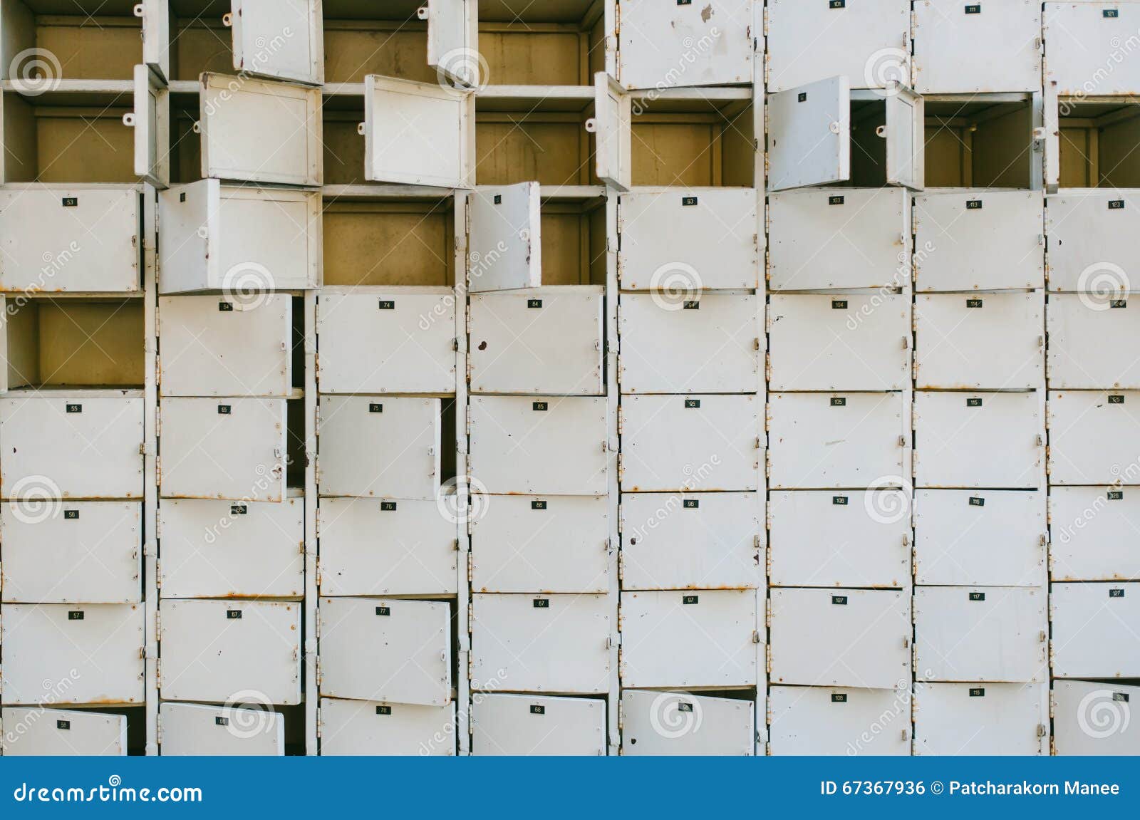 Rusty Lockers stock photo. Image of rusty, school, close - 67367936