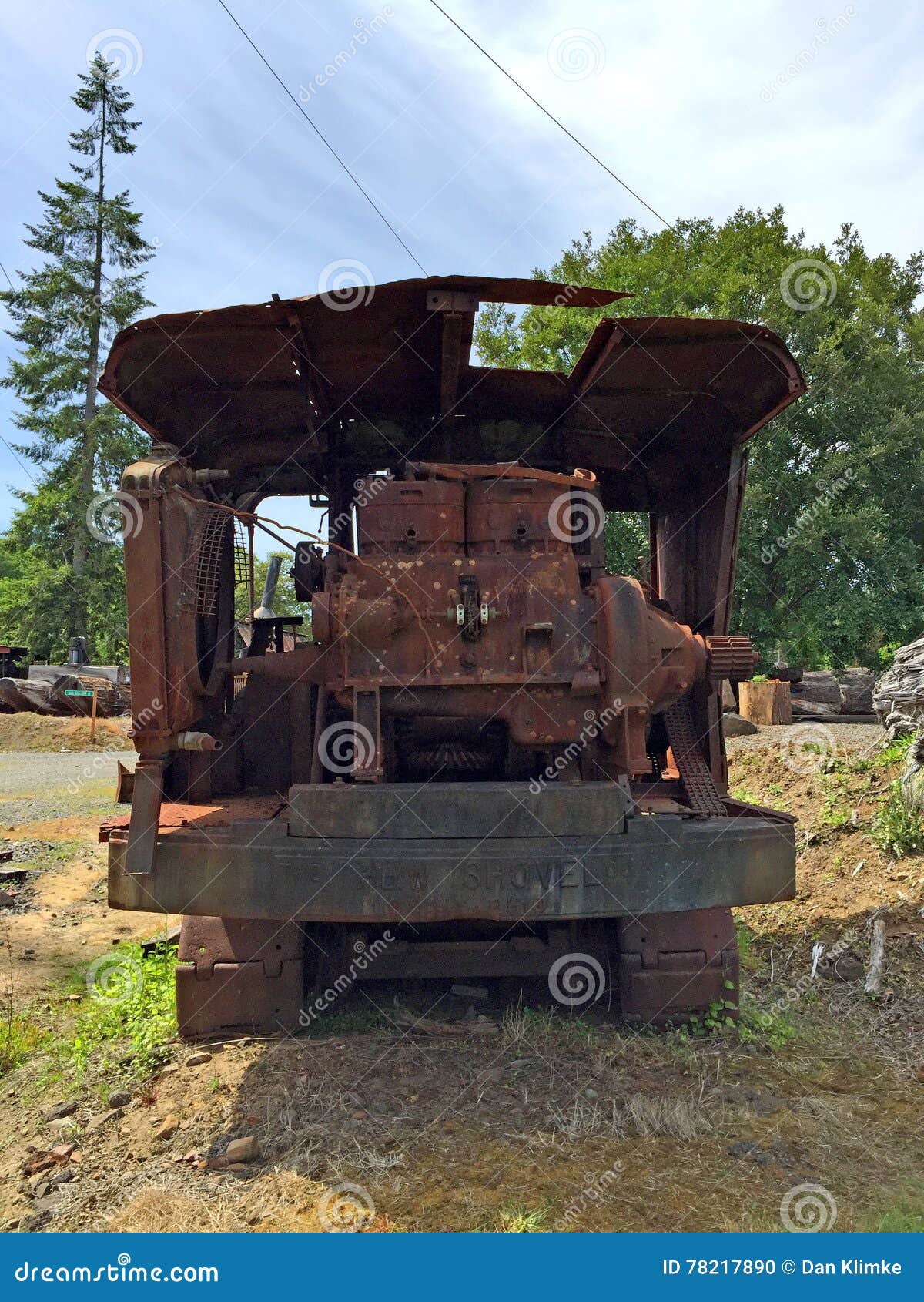Rusty logging equipment stock photo. Image of oregon - 78217890