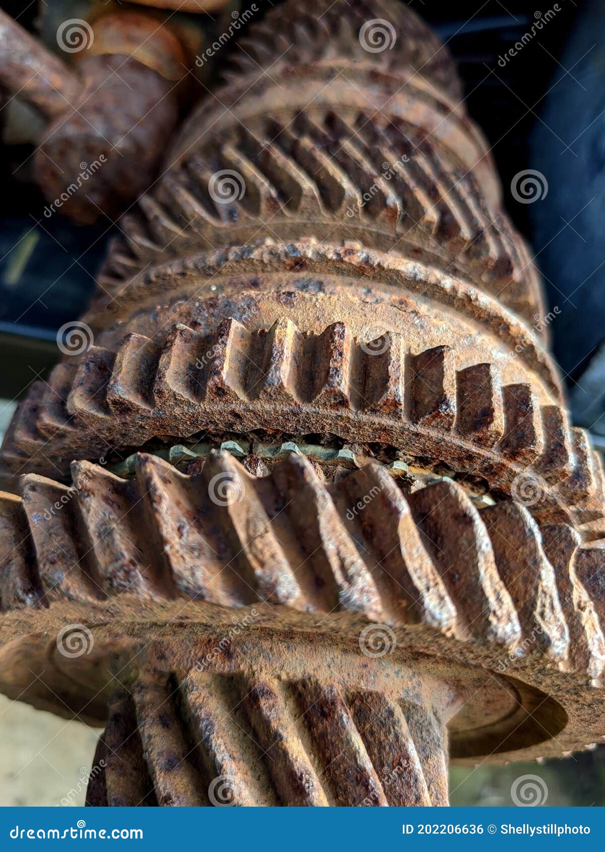 Rusty Machinery Parts and Tools Close Up for Industrial Manual Work ...