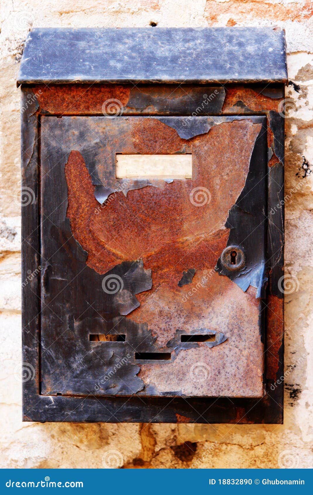 Rusty Mail Box stock photo. Image of chain, antique, apulia - 18832890