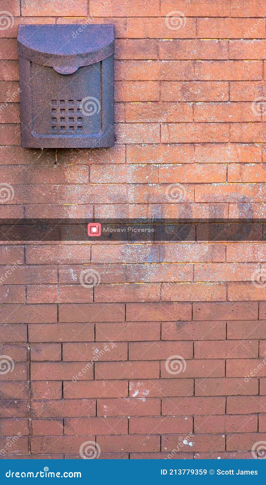 Rusty Mail Box on a Brick Wall Stock Image - Image of rustic, mail ...