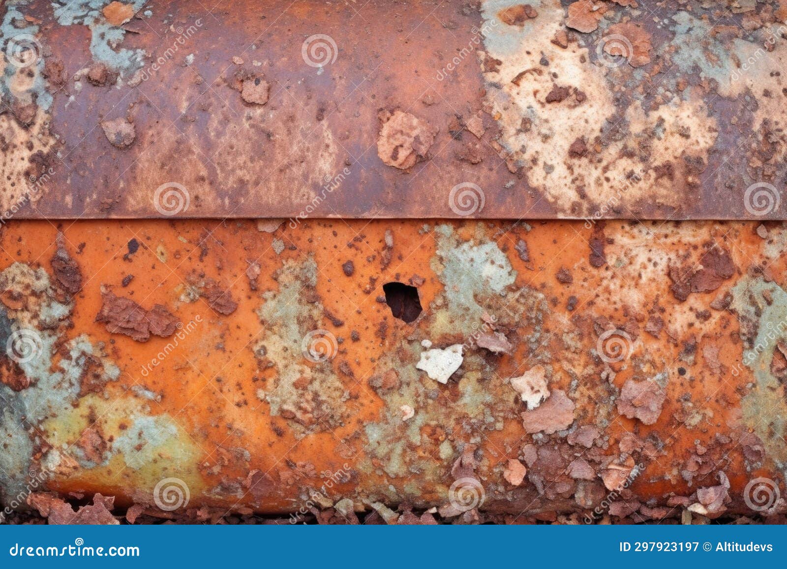 Rusty Mailbox with Peeling Paint Stock Image - Image of postal ...