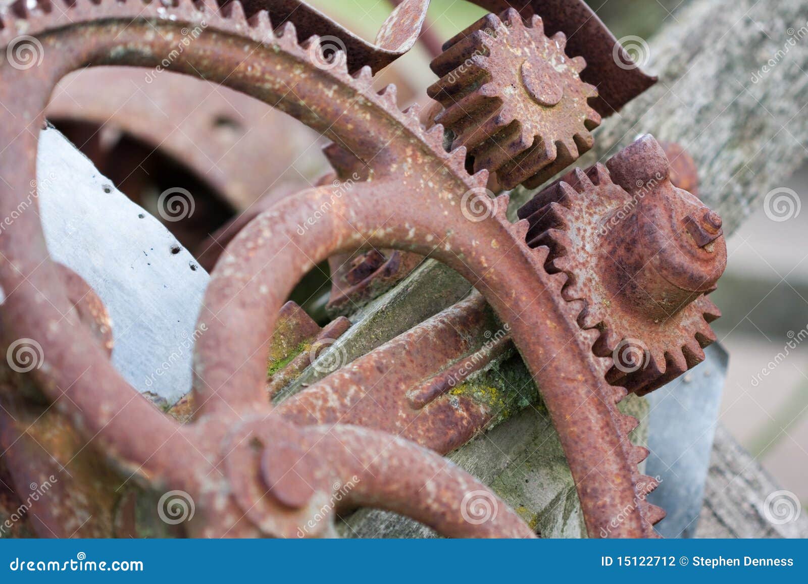 Rusty Mechanical Machinery Gears Stock Photo - Image of machinery ...