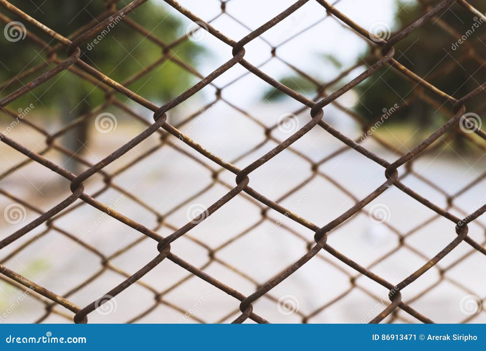 Rusty mesh fence stock image. Image of jail, fence, design - 86913471