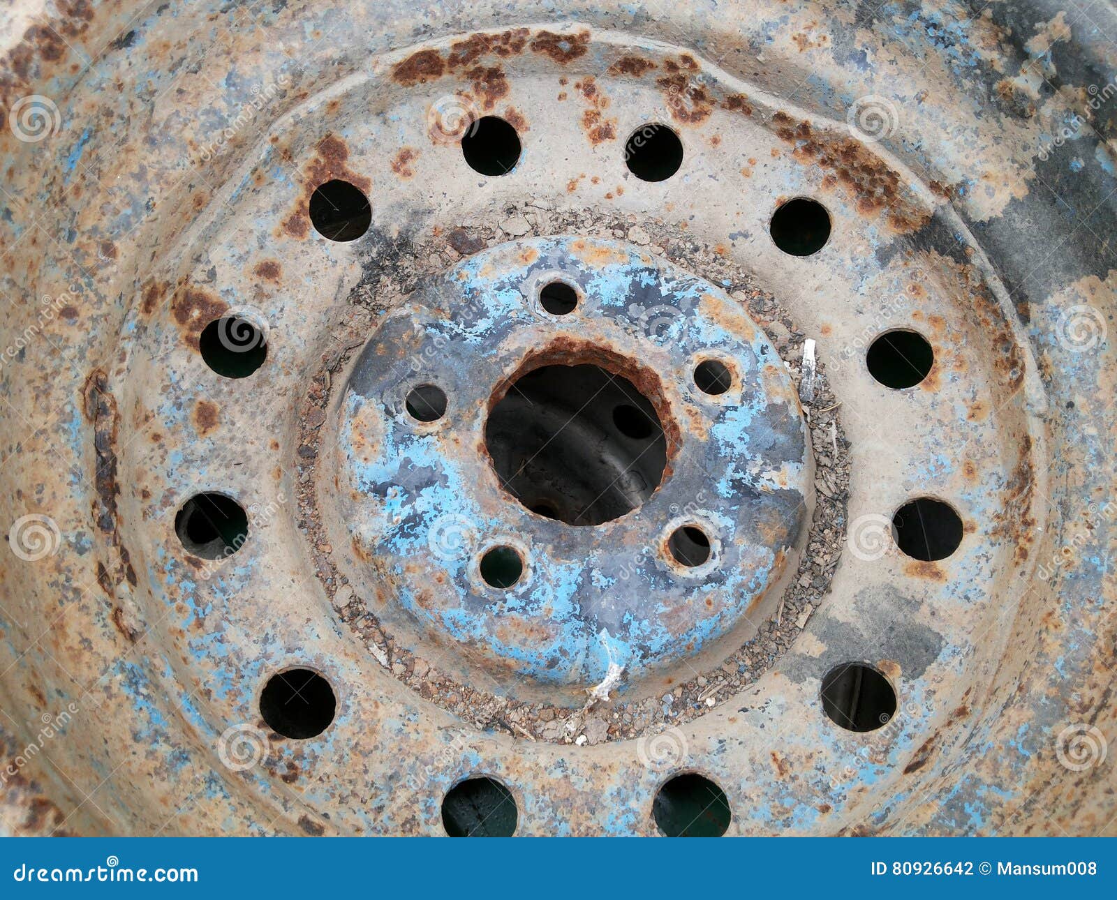 Rusty Metal Alloy Wheel Car Stock Photo - Image of metal, weathered ...