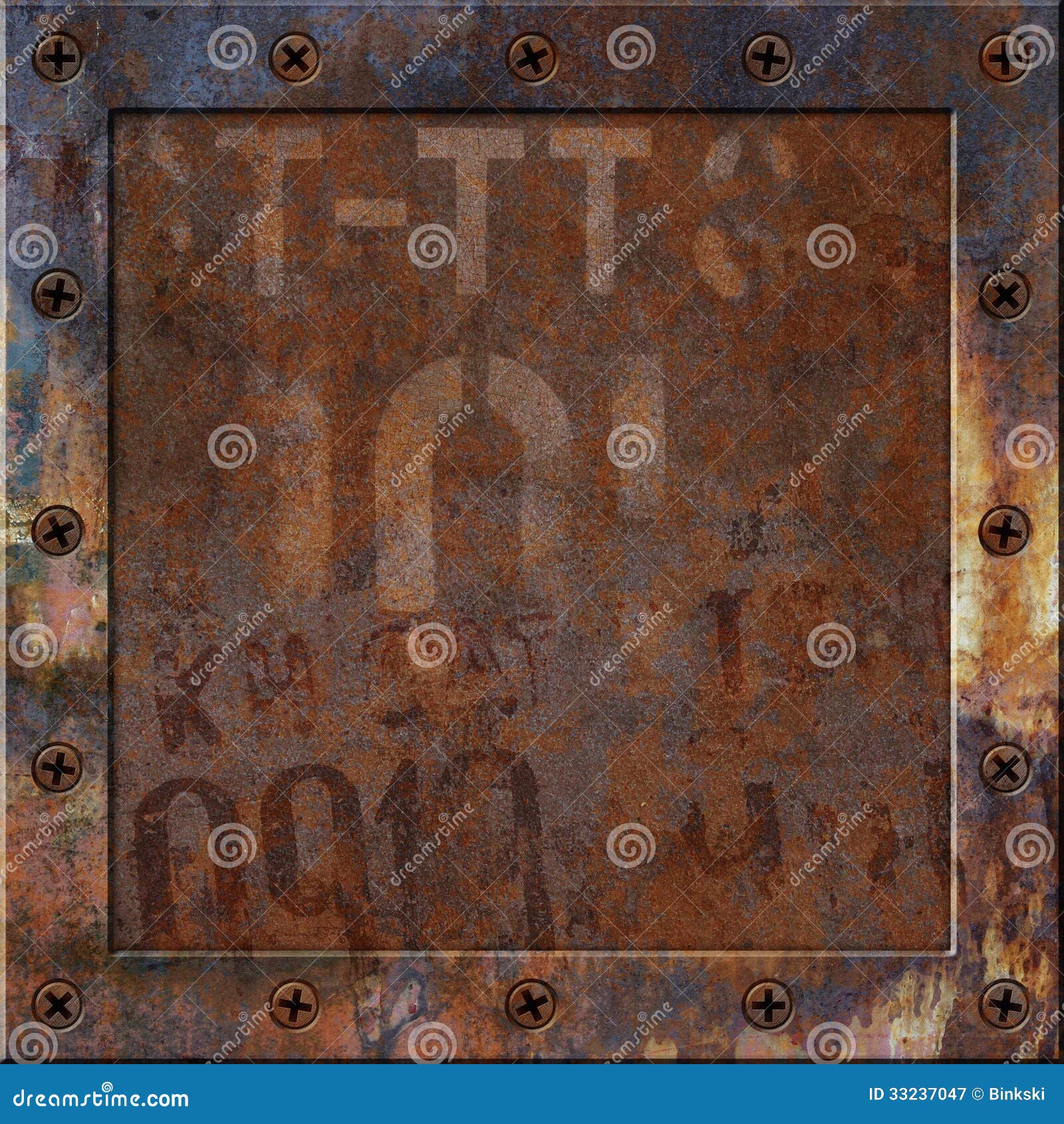 Rusty Metal Background stock illustration. Illustration of brown - 33237047